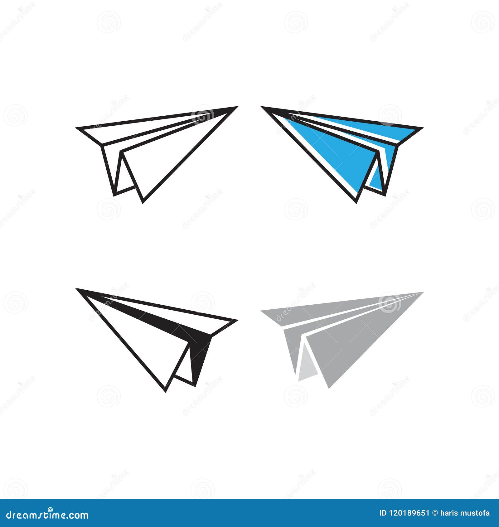 Paper plane graphic stock vector. Illustration of airport - 120189651