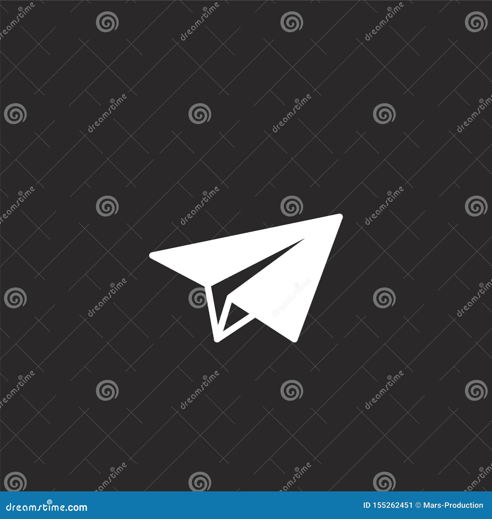 Paper Plane Icon. Filled Paper Plane Icon for Website Design and Mobile ...