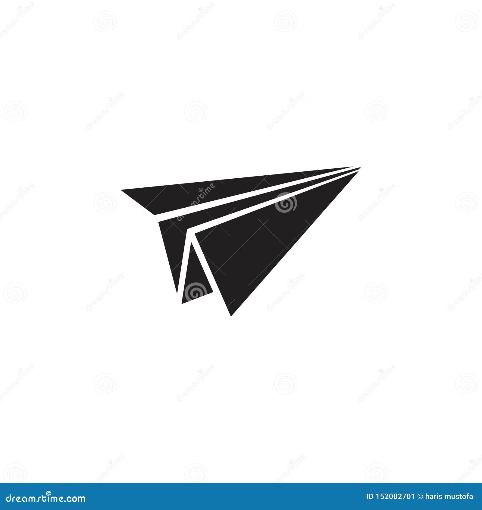 Paper Plane Icon Graphic Design Template Vector Isolated Stock Vector ...