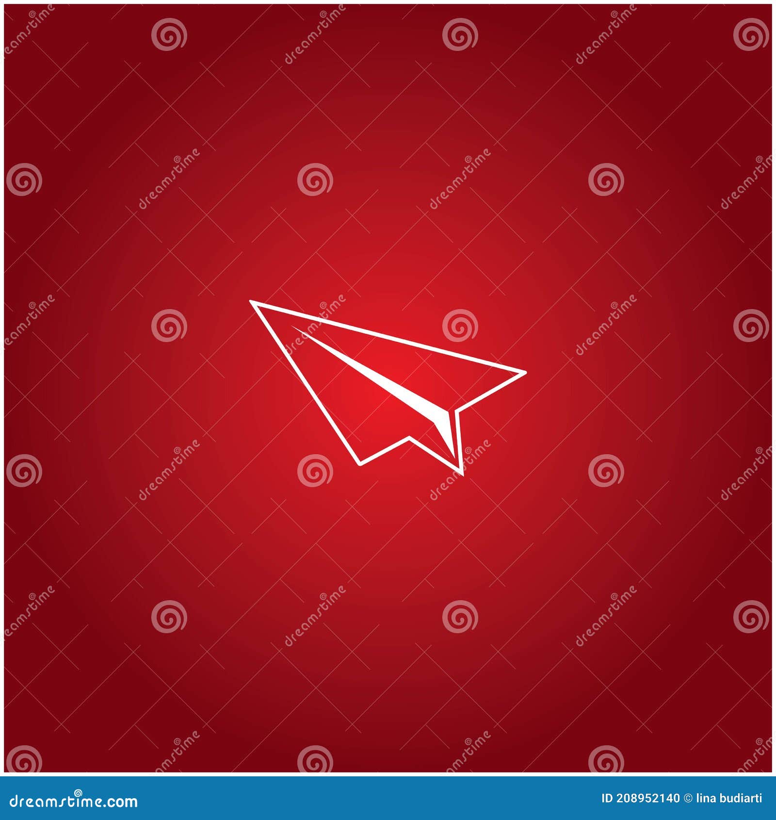 Paper Plane Icon. Papercraft Origami Airplane Cartoon Vector ...