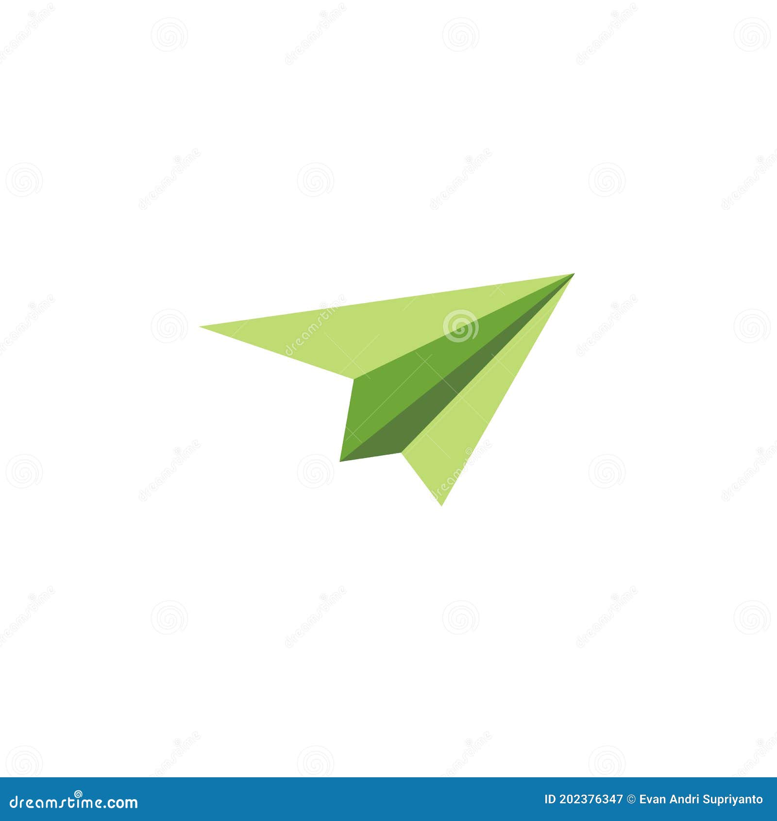 Paper Plane Logo Vector Illustration Stock Vector - Illustration of ...