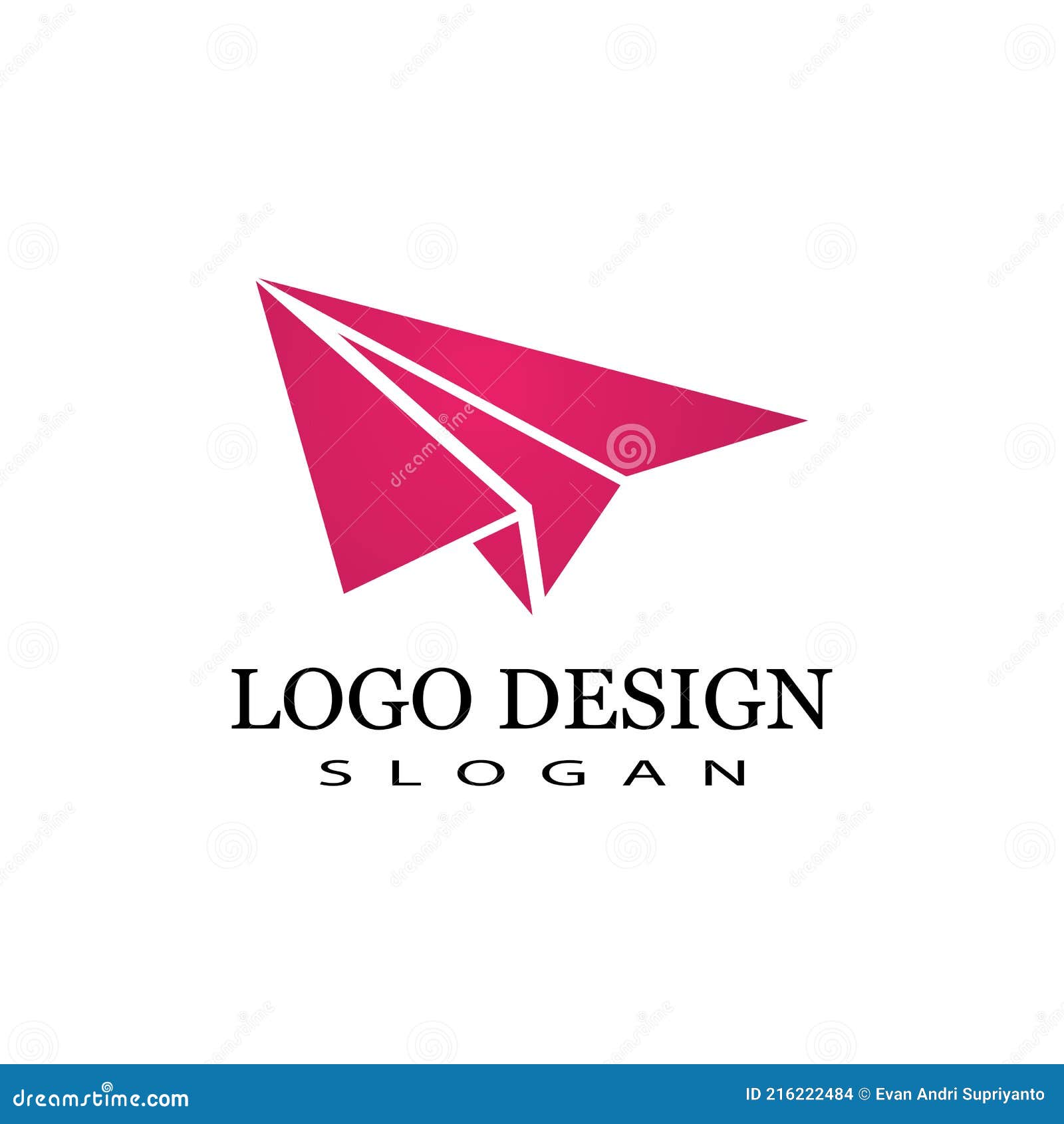 Paper Plane Logo Vector Illustration Template Stock Vector ...