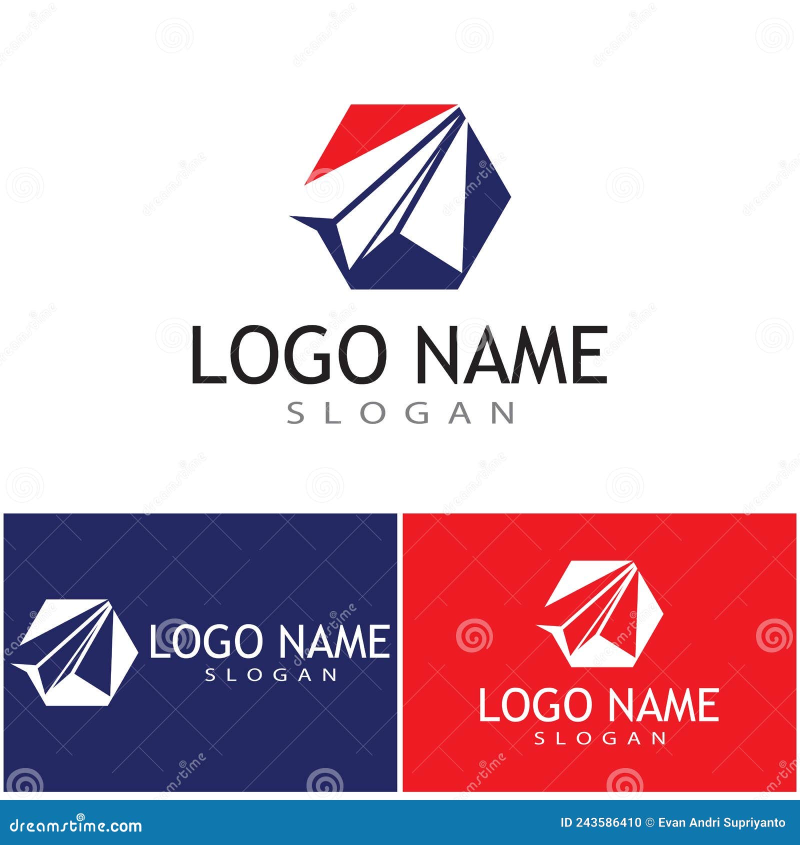 Paper Plane Logo Vector Illustration Template Stock Vector ...