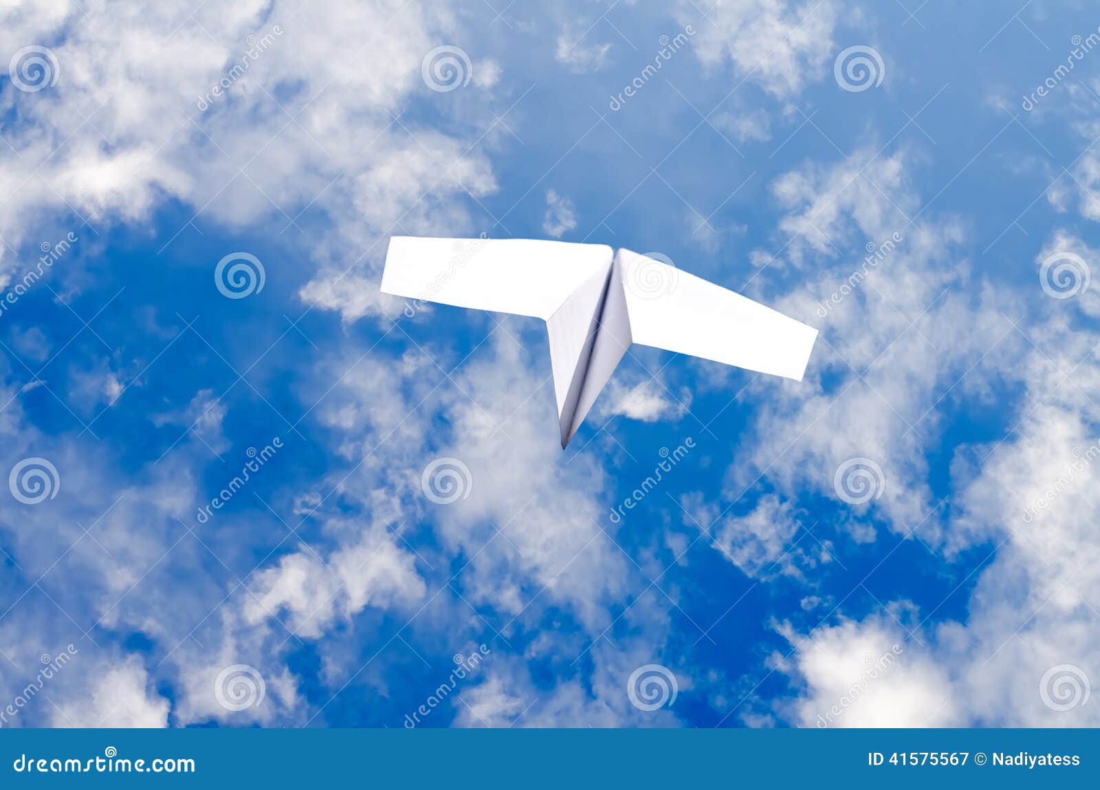 Paper plane in the sky stock image. Image of making, background - 41575567