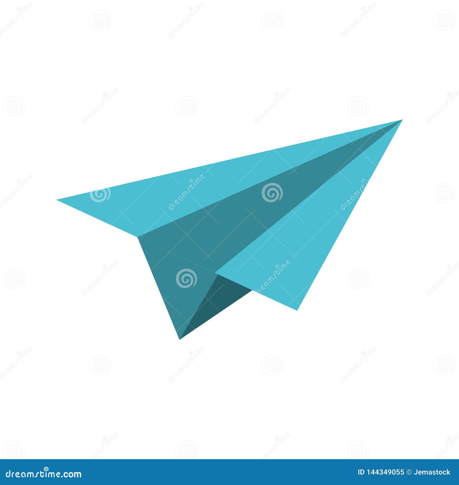 Paper Plane Symbol Isolated Stock Vector - Illustration of design ...
