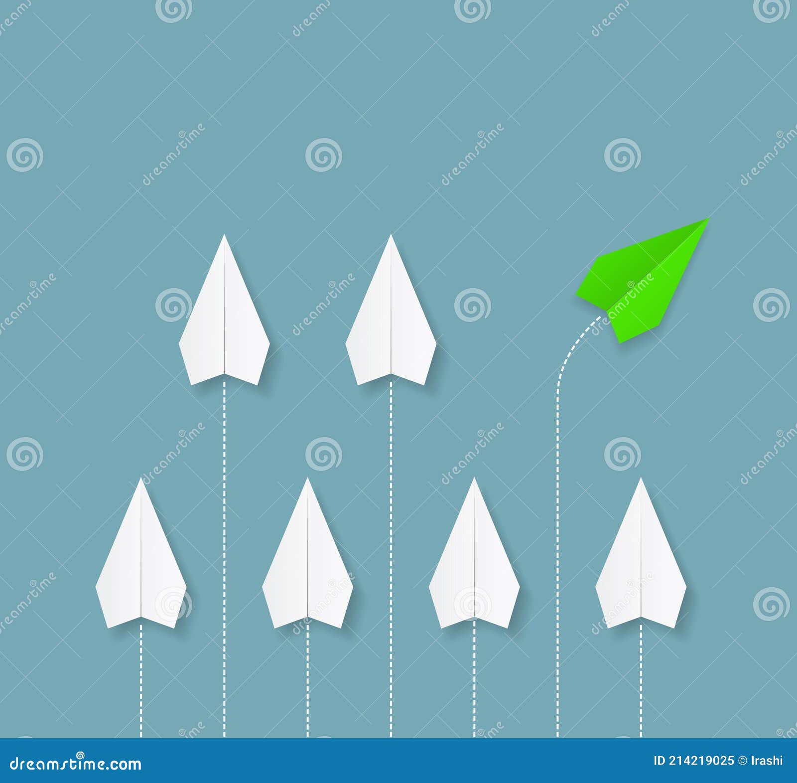 Paper plane teamwork icon stock vector. Illustration of design - 214219025