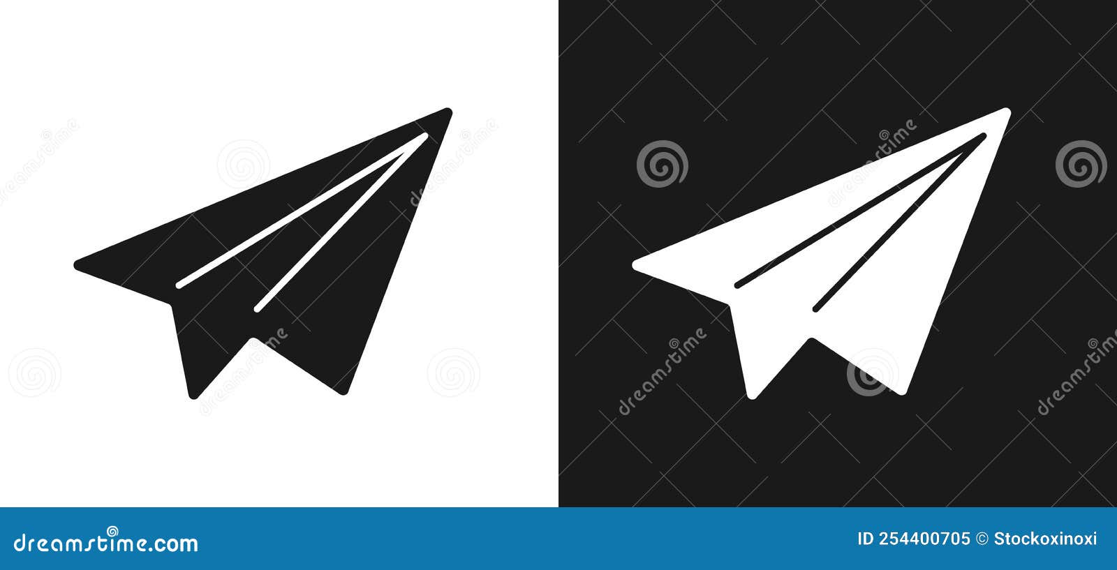Paper Plane Vector Icon Paper Airplane Symbol Stock Vector ...
