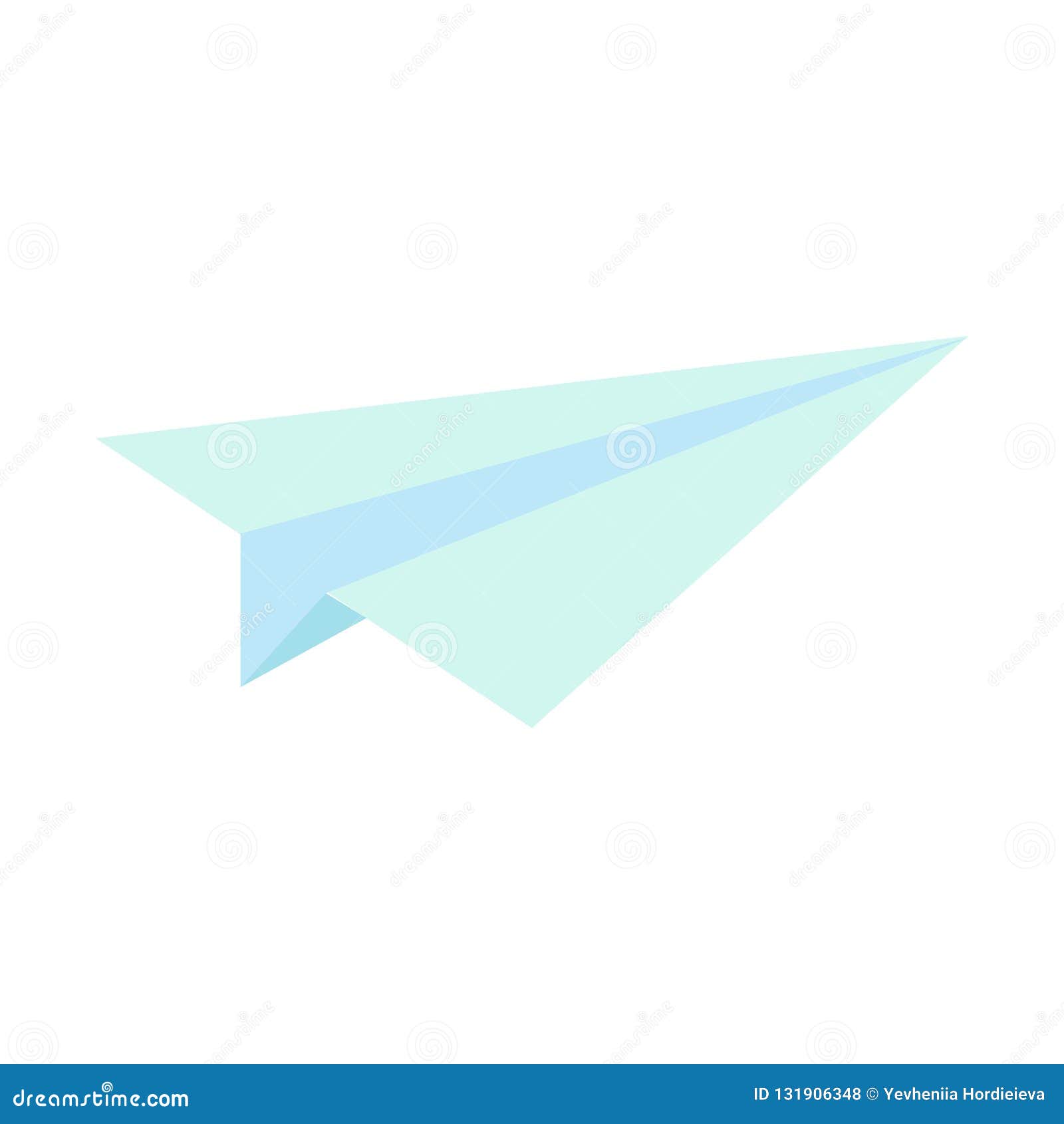 Paper Plane Vector Illustration or Incoming Message Icon. Designed for ...
