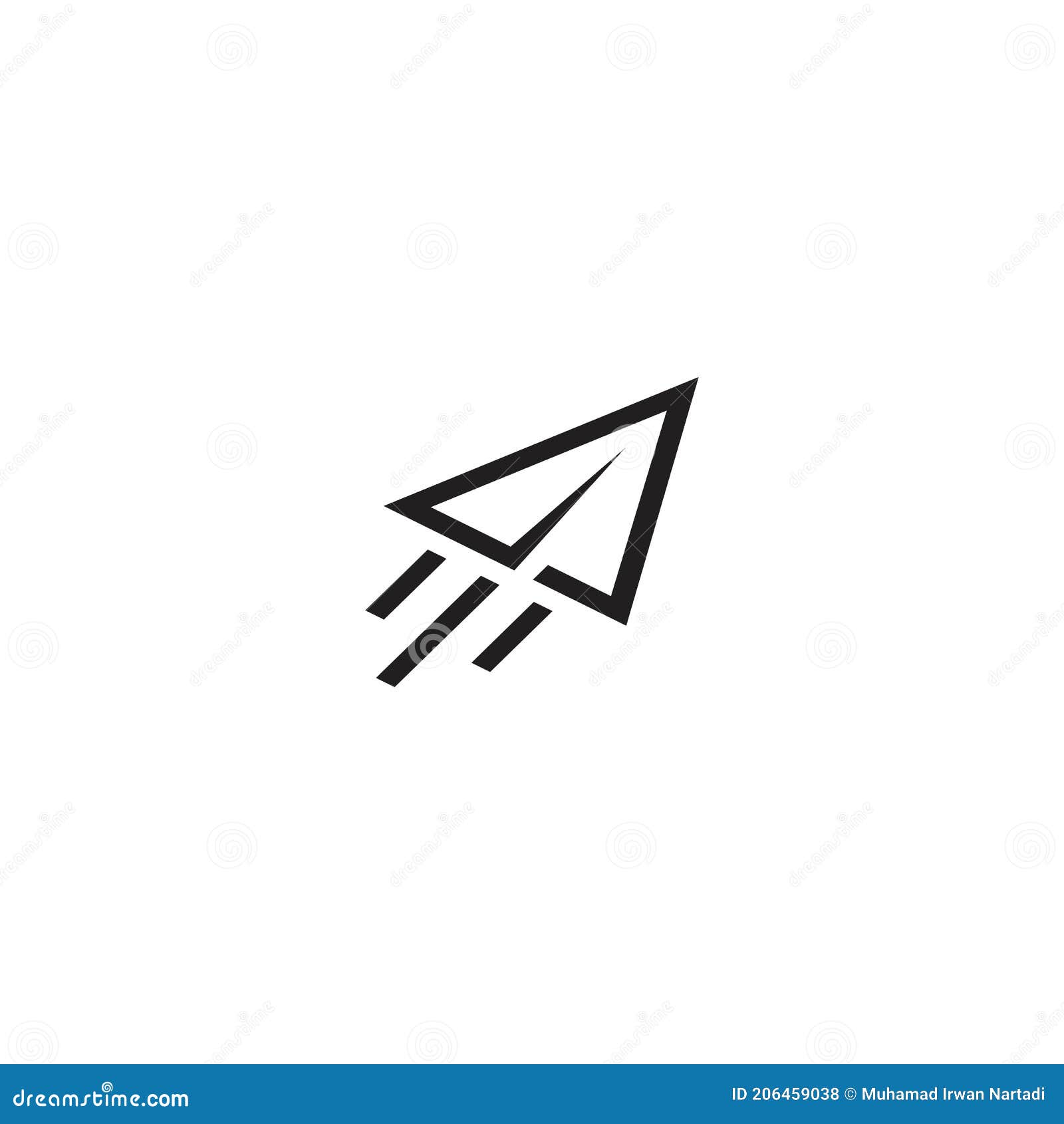 Paper Plane. Vector Logo Icon Template Stock Vector - Illustration of ...