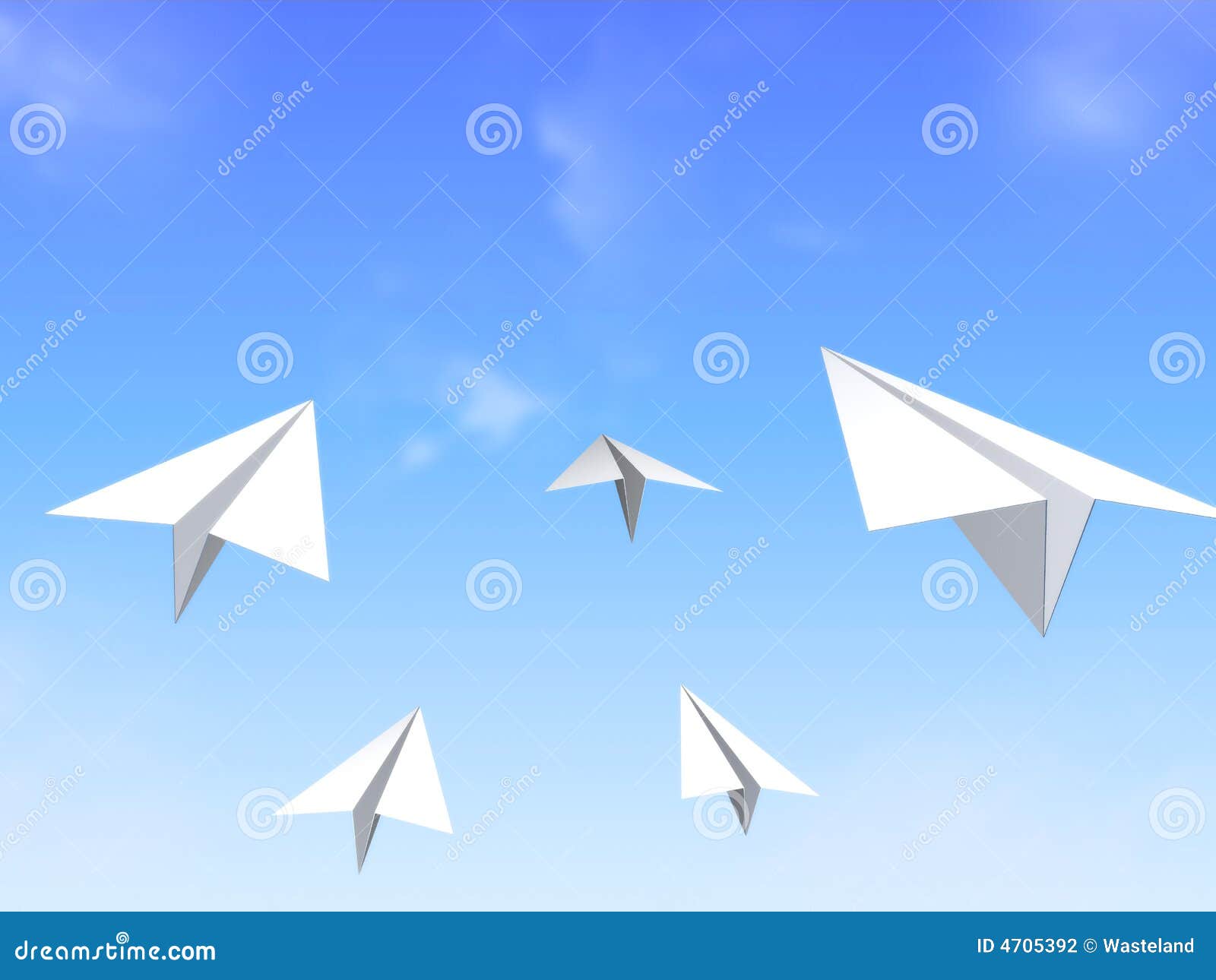 Paper planes stock illustration. Illustration of paper - 4705392