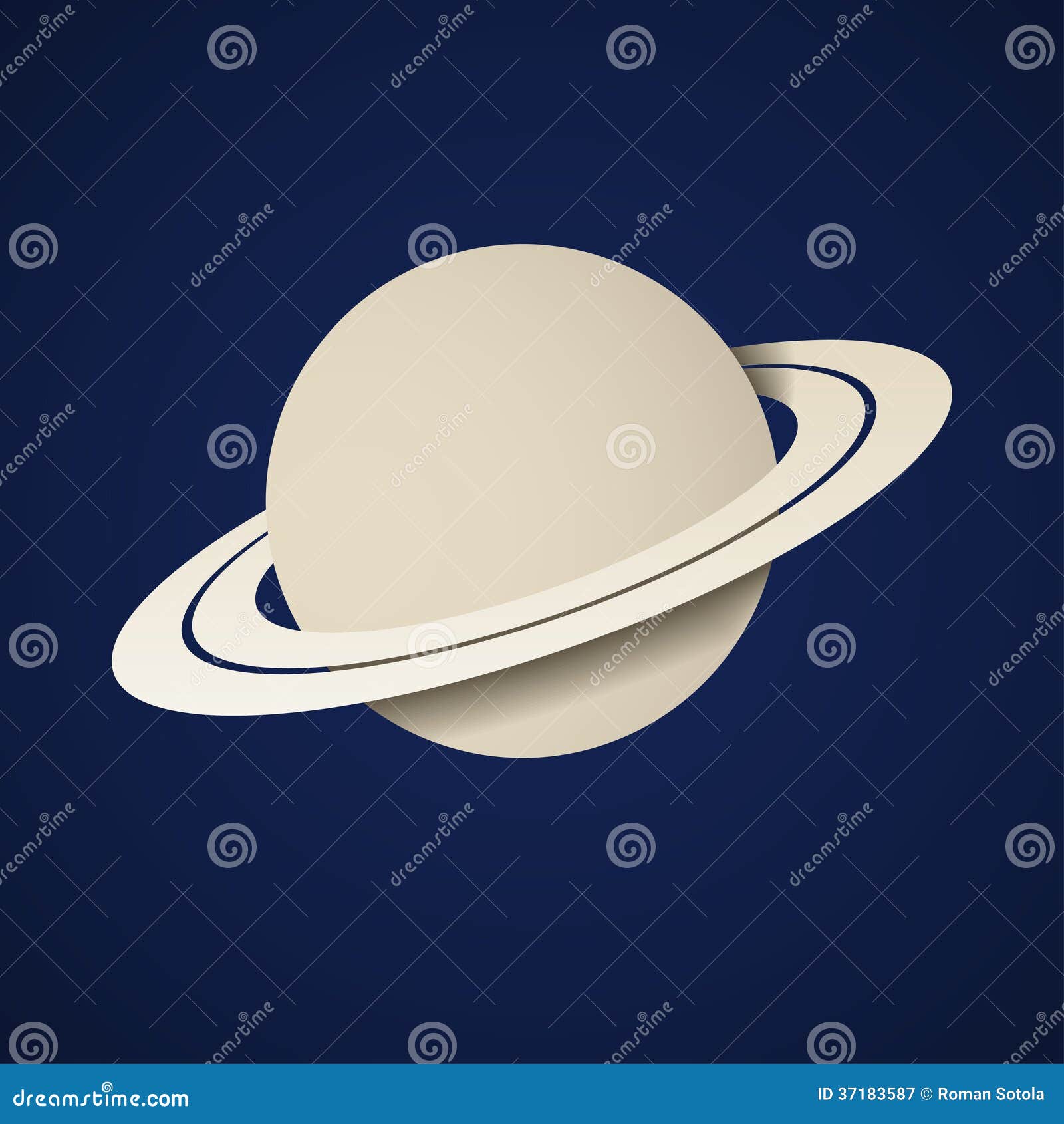 Planet Saturn In Style Of Trippy Art. Vibrant Planet Of Solar System ...