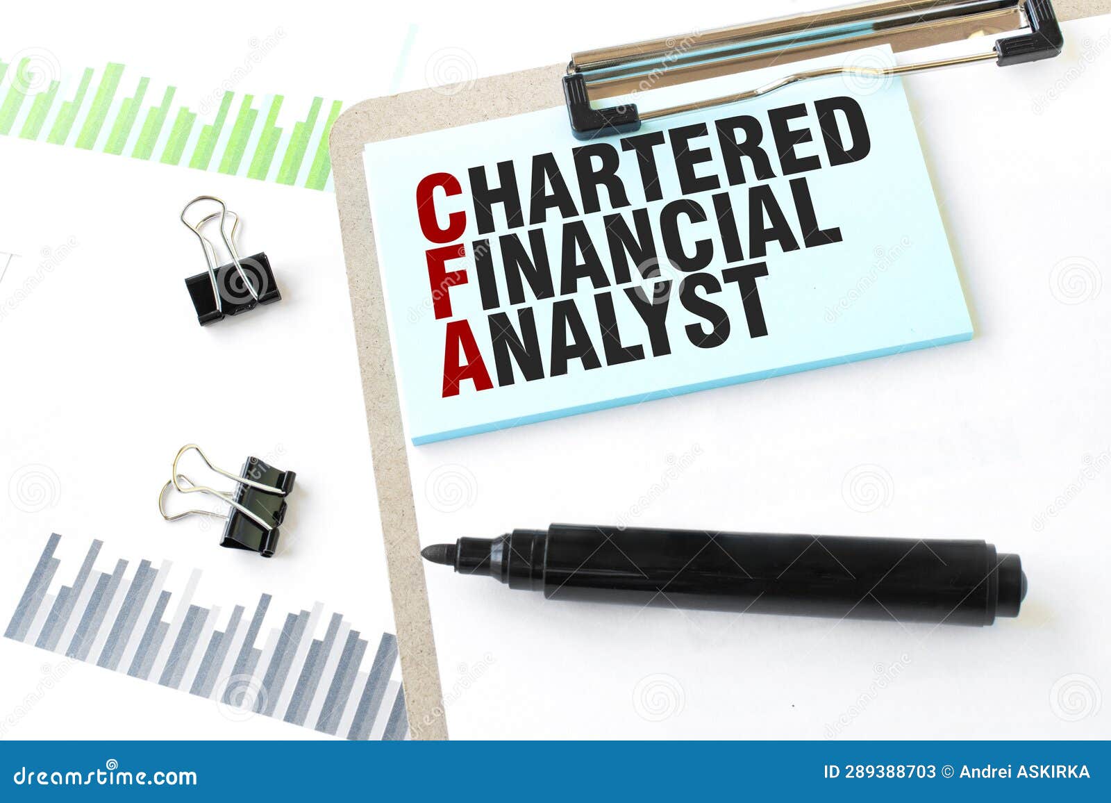 Paper Plate, Marker, Diagram, Chart and Office Tools. Text CHARTERED ...