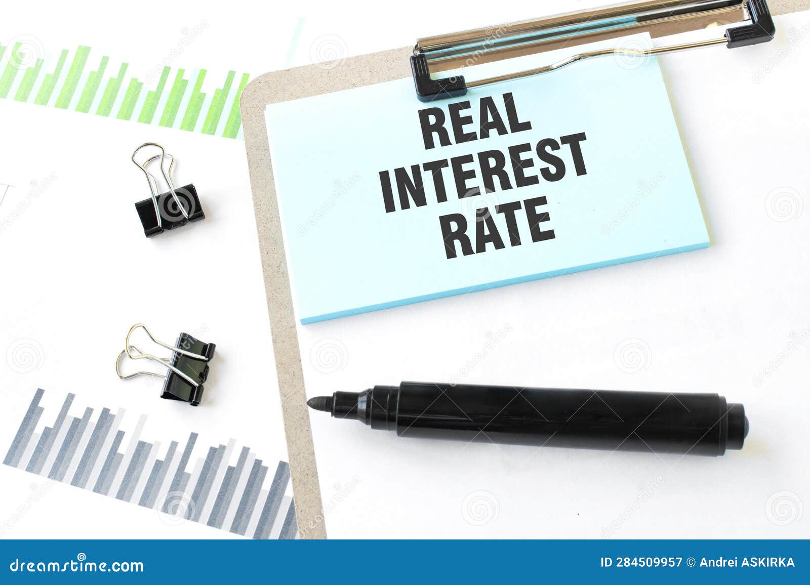 Paper Plate, Marker, Diagram, Chart and Office Tools. Text REAL ...