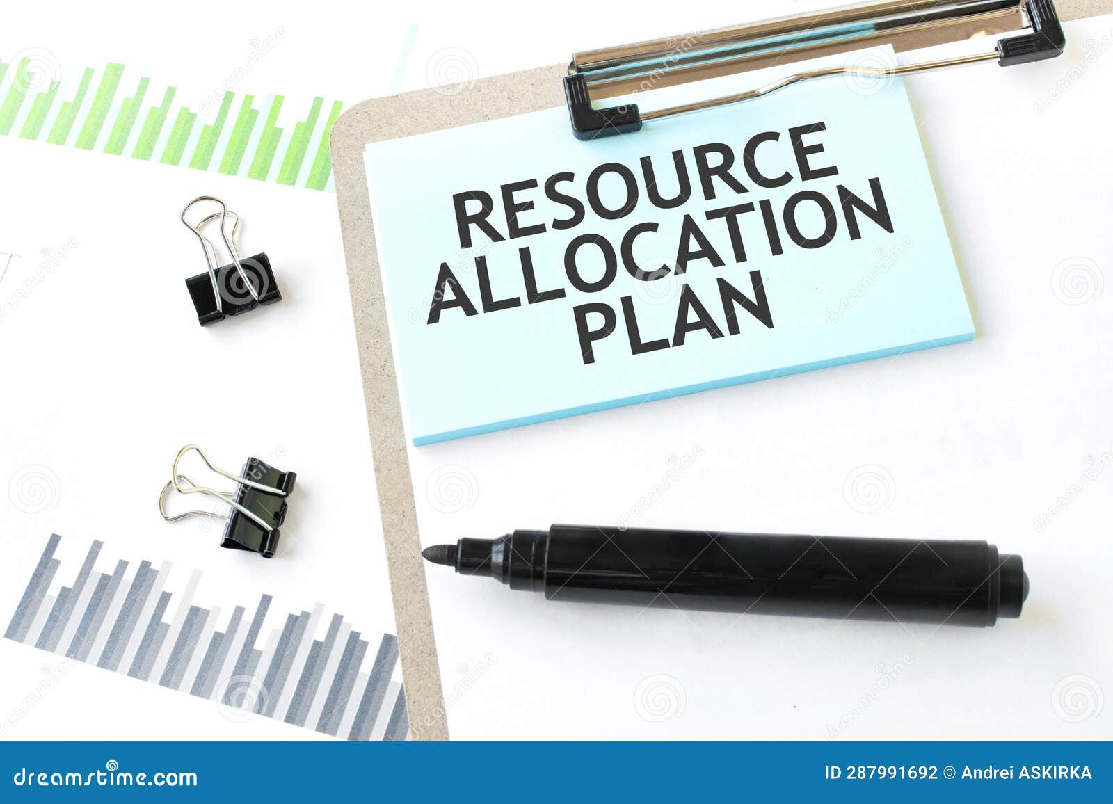 Paper Plate, Marker, Diagram, Chart and Office Tools. Text RESOURCE ...