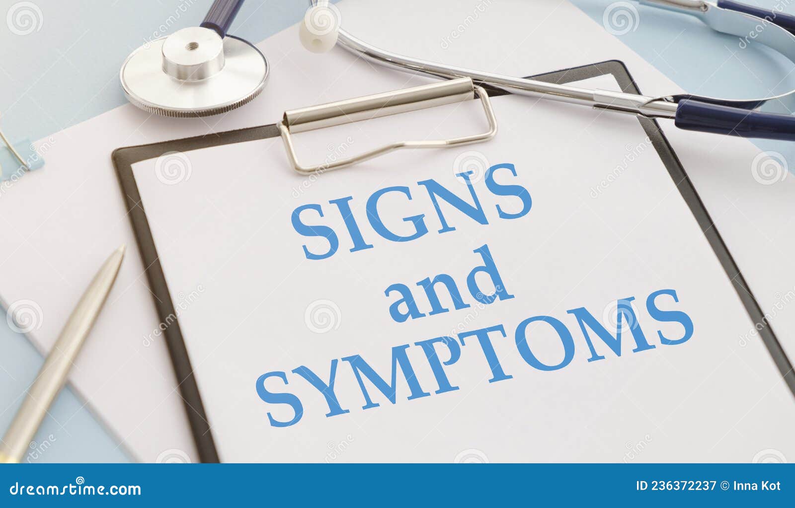 With Text SIGNS and SYMPTOMS, Medical Concept Stock Image - Image of ...