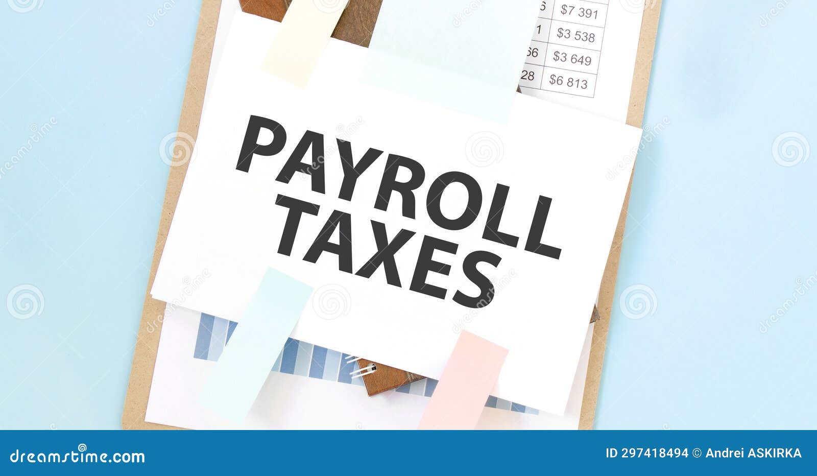 Payroll Taxes Deduction Word Concepts Dark Blue Banner Vector ...