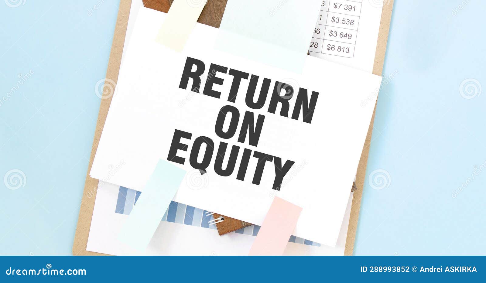 Paper Plate with Text Take RETURN on EQUITY. Stock Photo - Image of ...