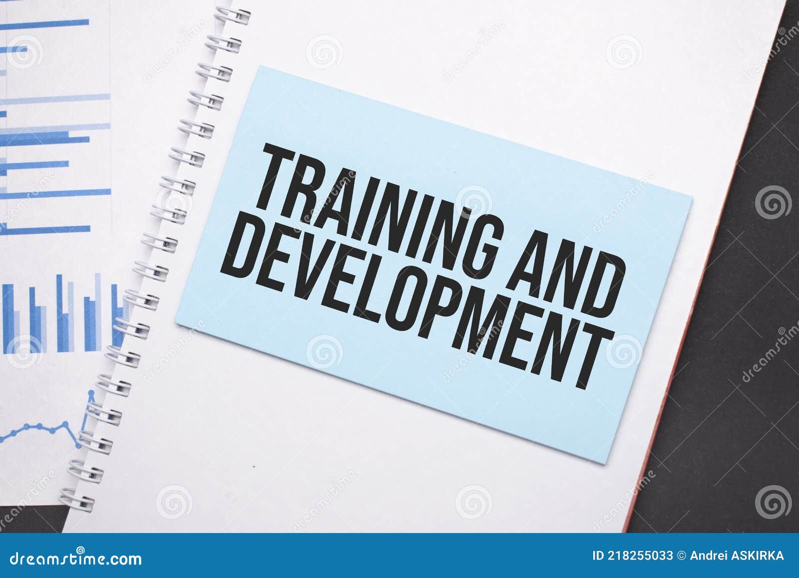 Paper Plate with Text Training and Development. Diagram, Notepad and ...