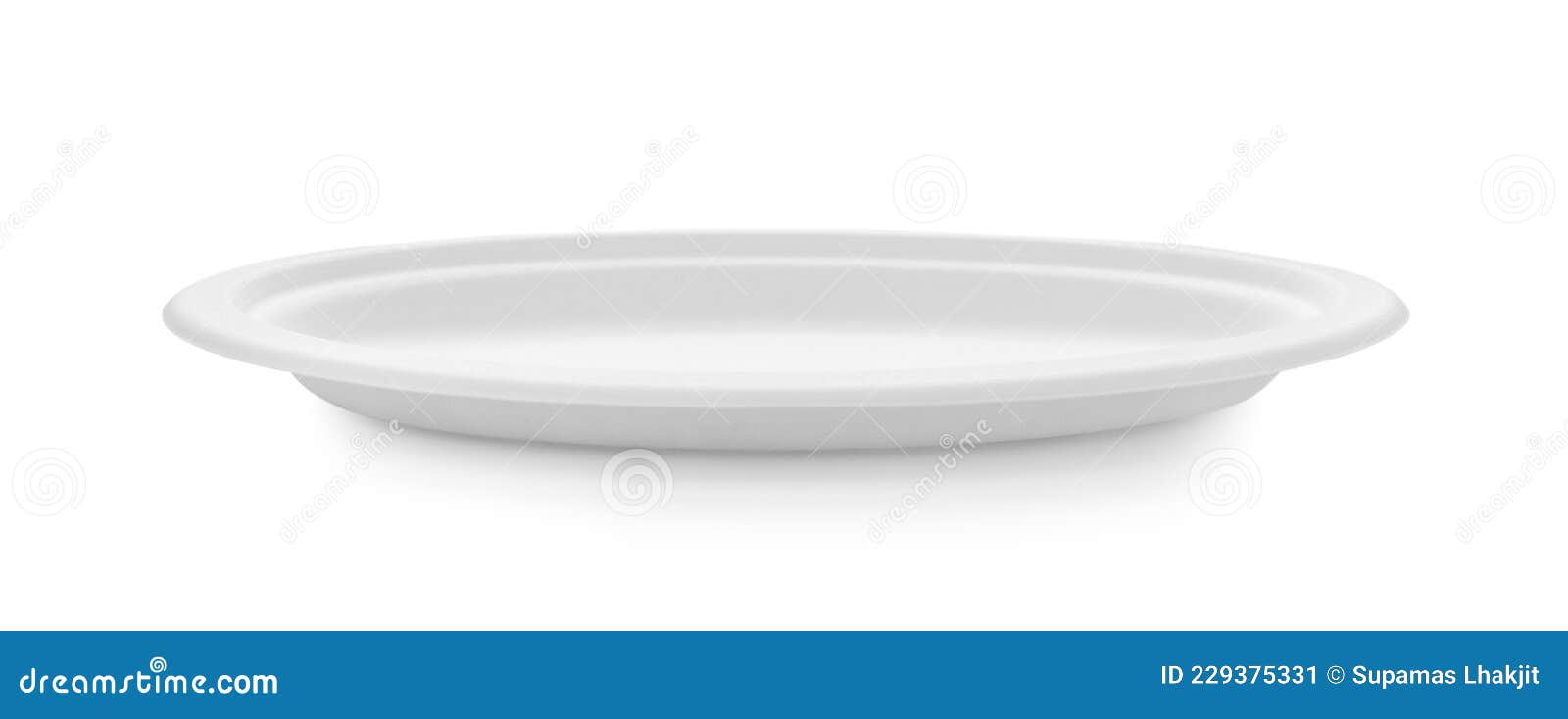Paper Plate on White Background Stock Image - Image of plate, blank ...