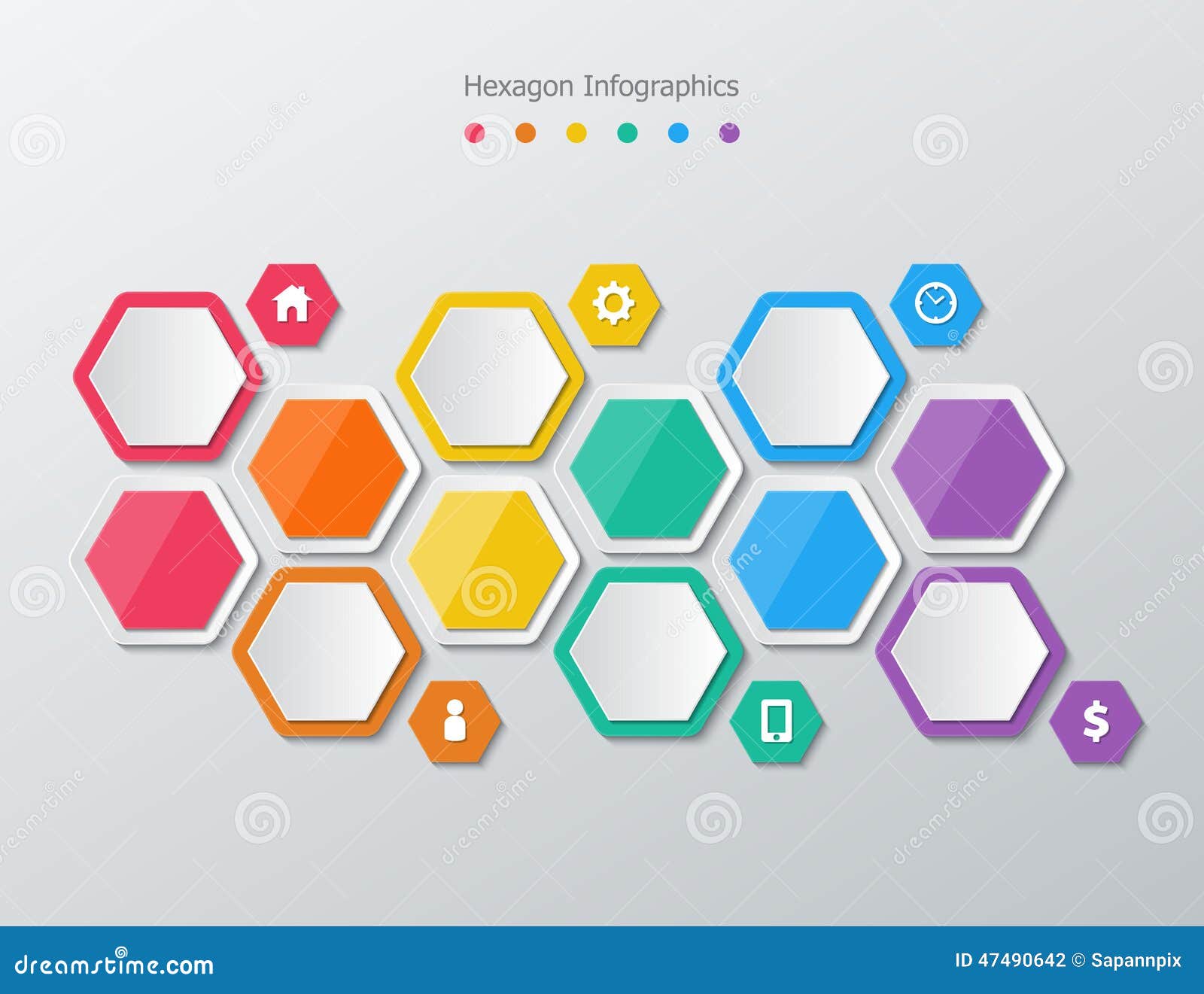 Paper Polygon Infographics Vector Illustration | CartoonDealer.com ...