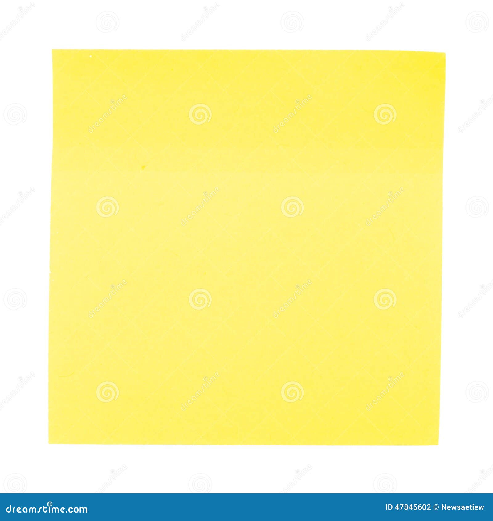 Paper Post it Note on White Background Stock Photo - Image of memo ...