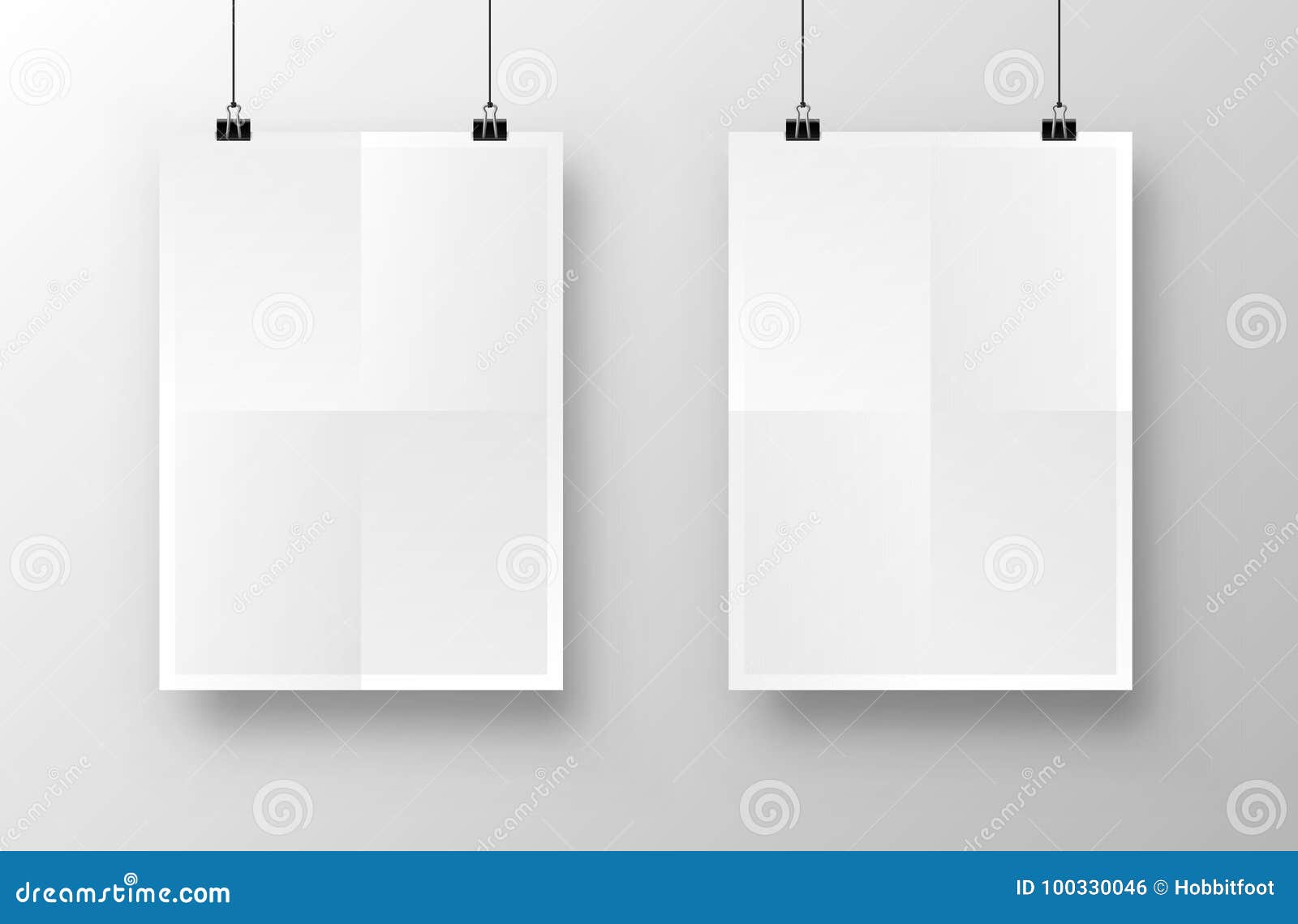 Paper Poster A4 On The White Background. Stock Vector - Illustration of ...