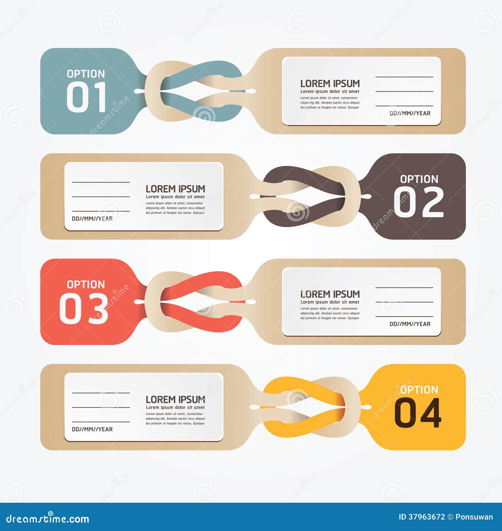 Paper Price Tag Option Number Stock Vector - Illustration of ...