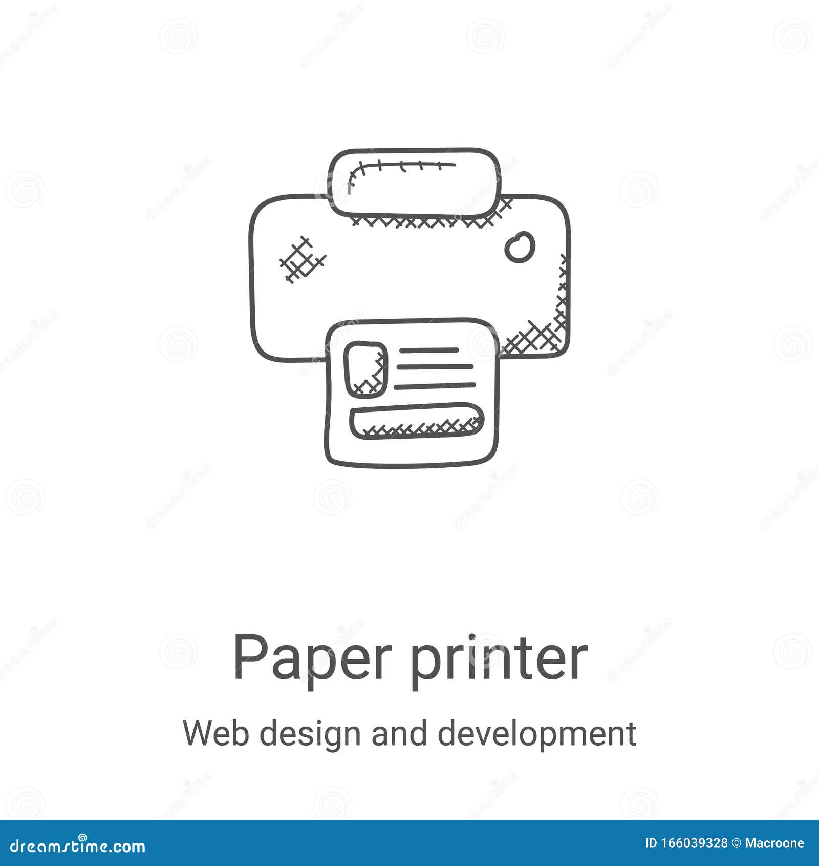 Paper Printer Icon Vector from Web Design and Development Collection ...