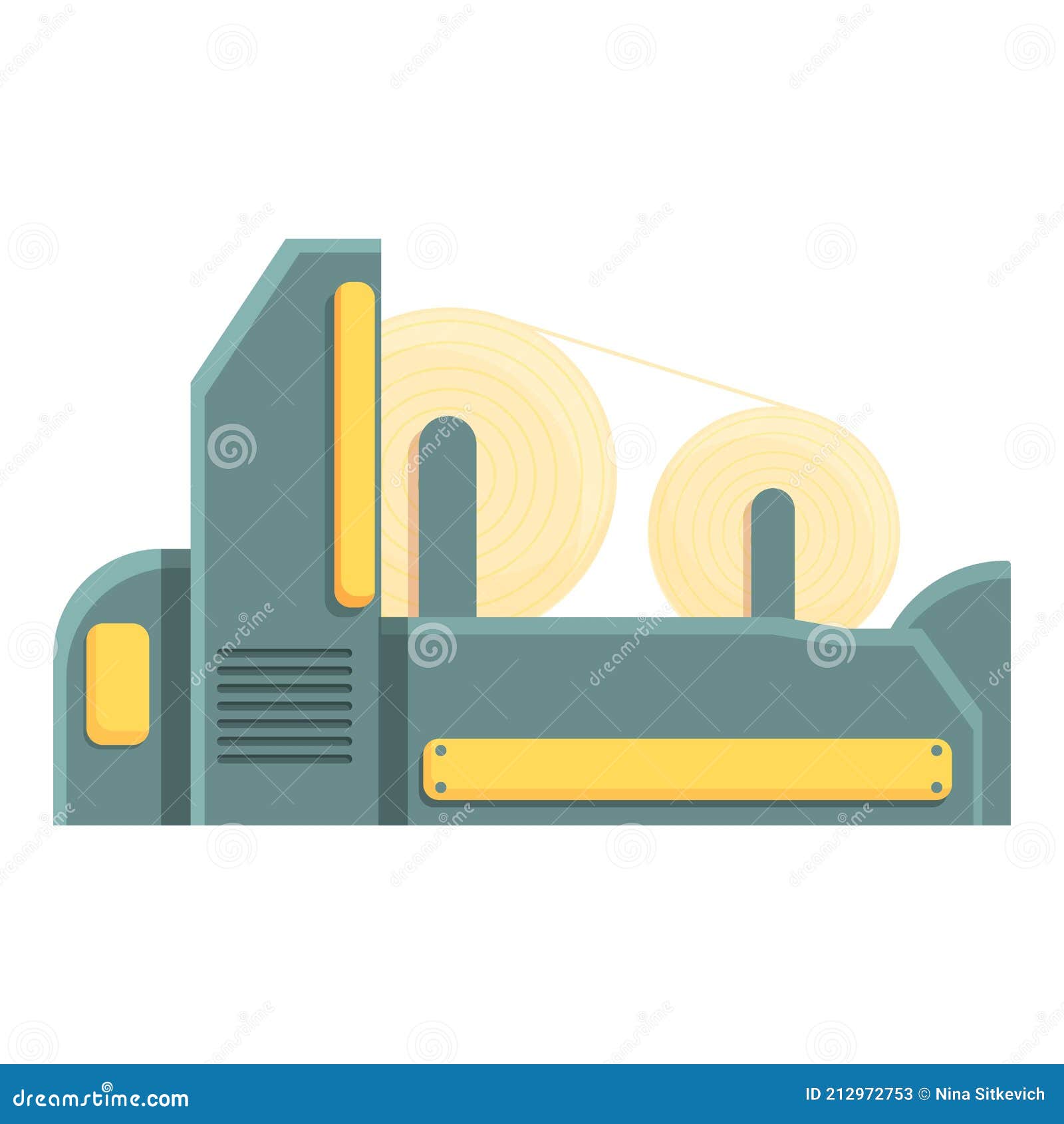 Paper Production Icon, Cartoon Style Stock Vector - Illustration of ...