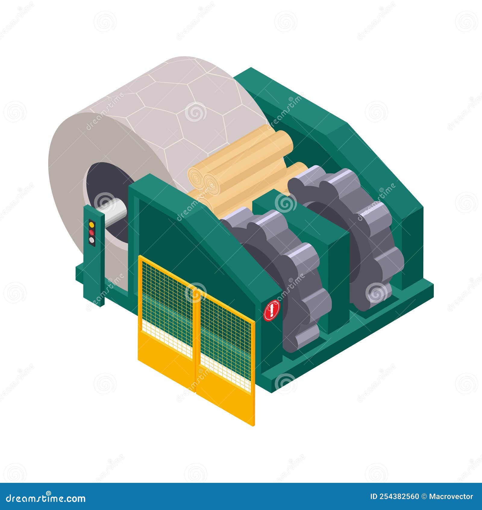 Paper Production Icon stock vector. Illustration of layout - 254382560