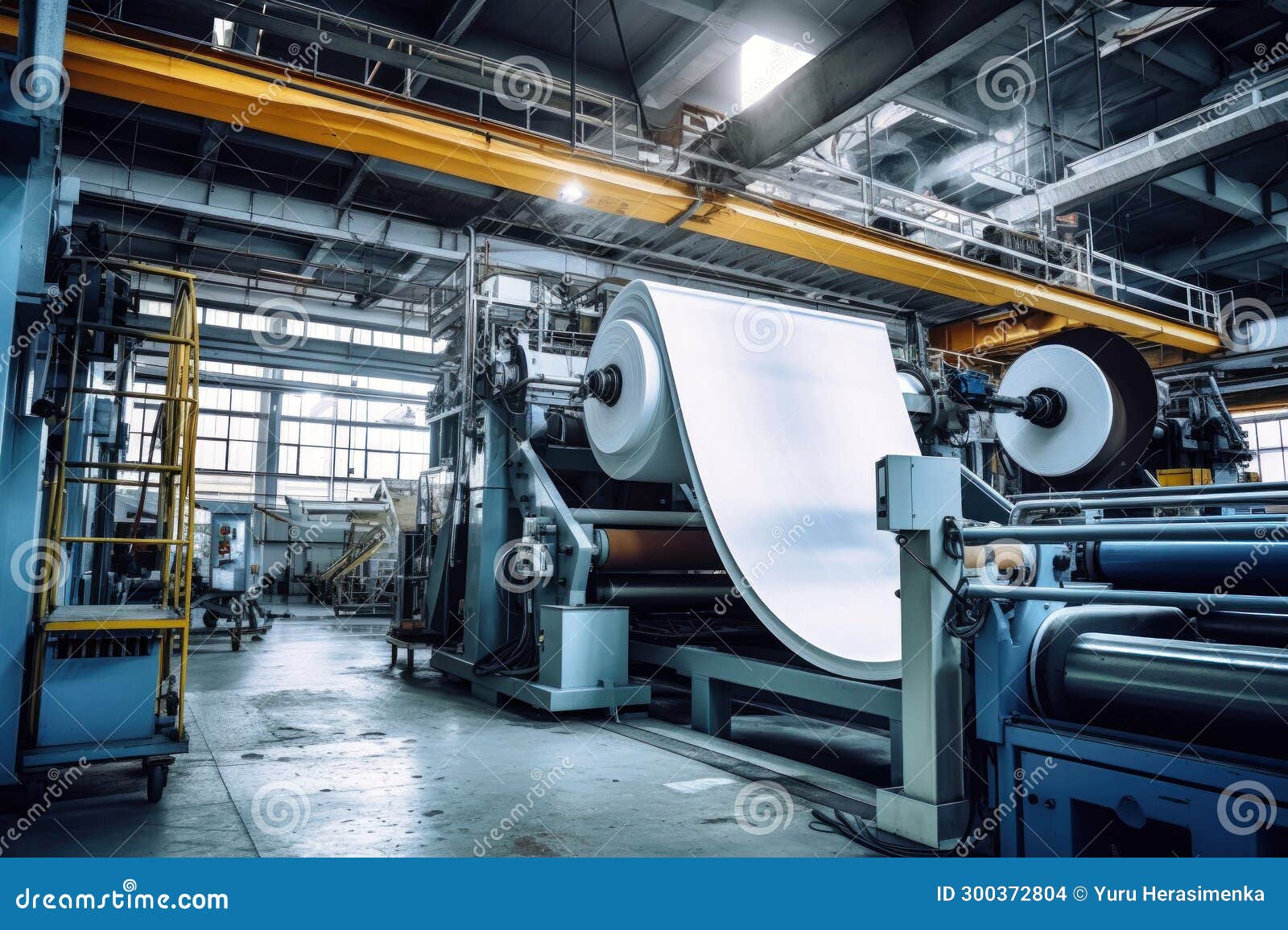Paper Production Machine. Powerful Modern Equipment for the Production ...