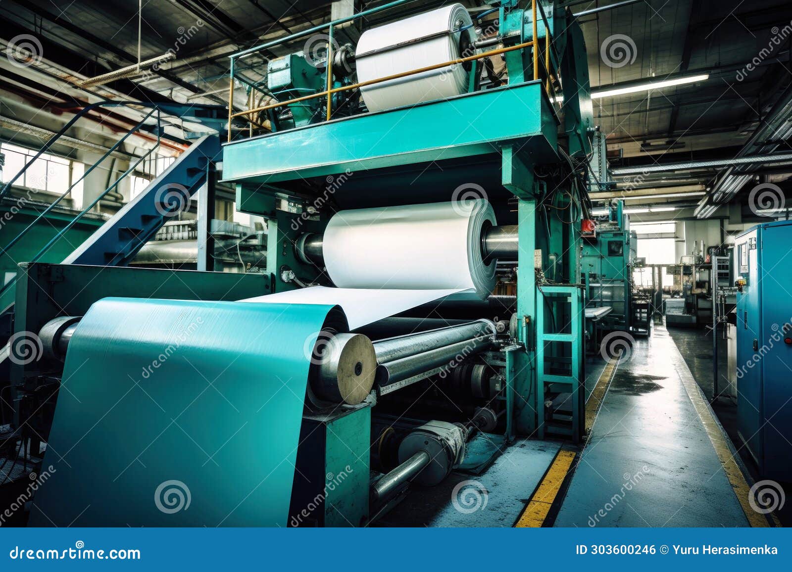 Paper Production Machine. Powerful Modern Equipment for the Production ...