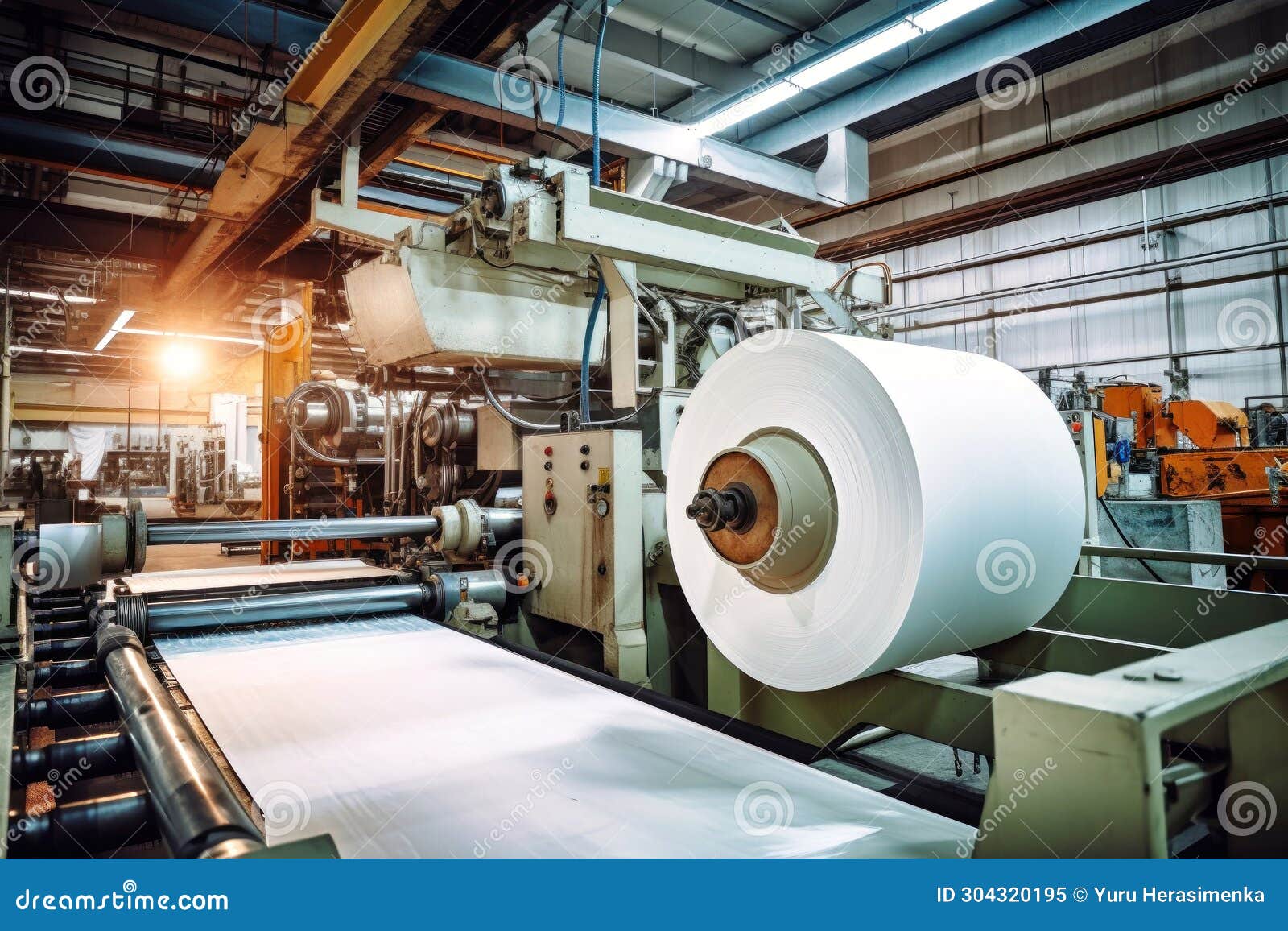 Paper Production Machine. Powerful Modern Equipment for the Production ...