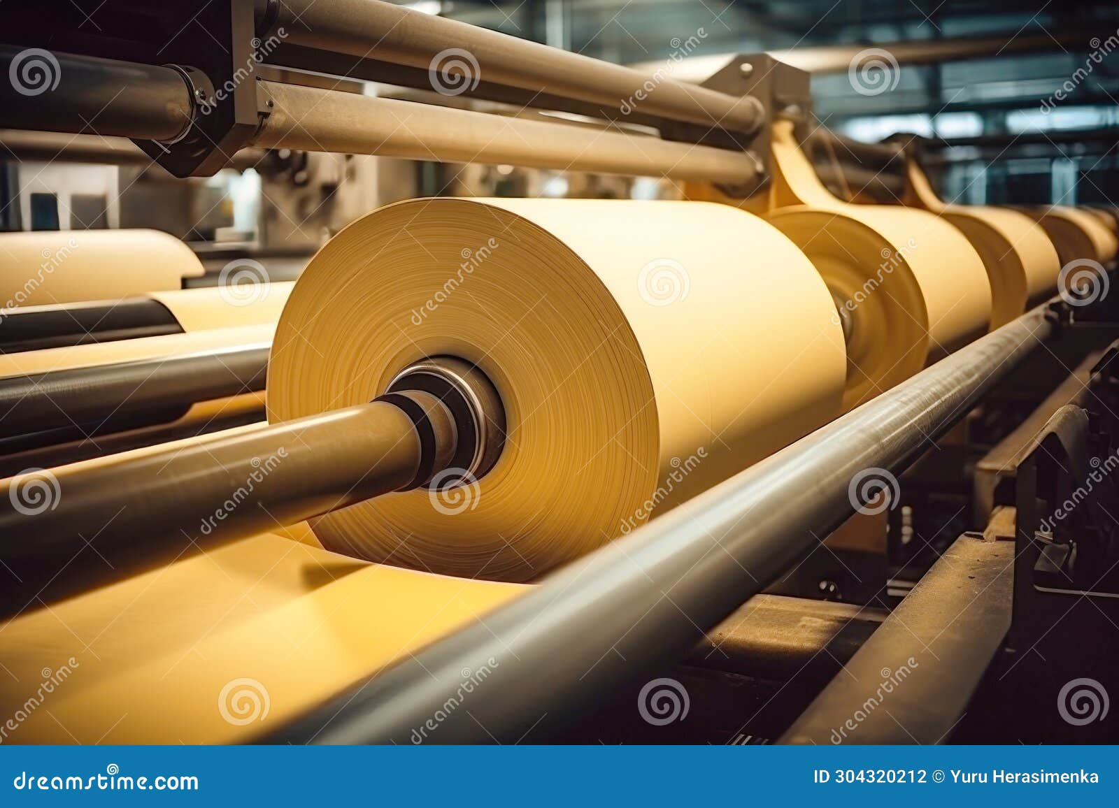 Paper Production Machine. Powerful Modern Equipment for the Production ...