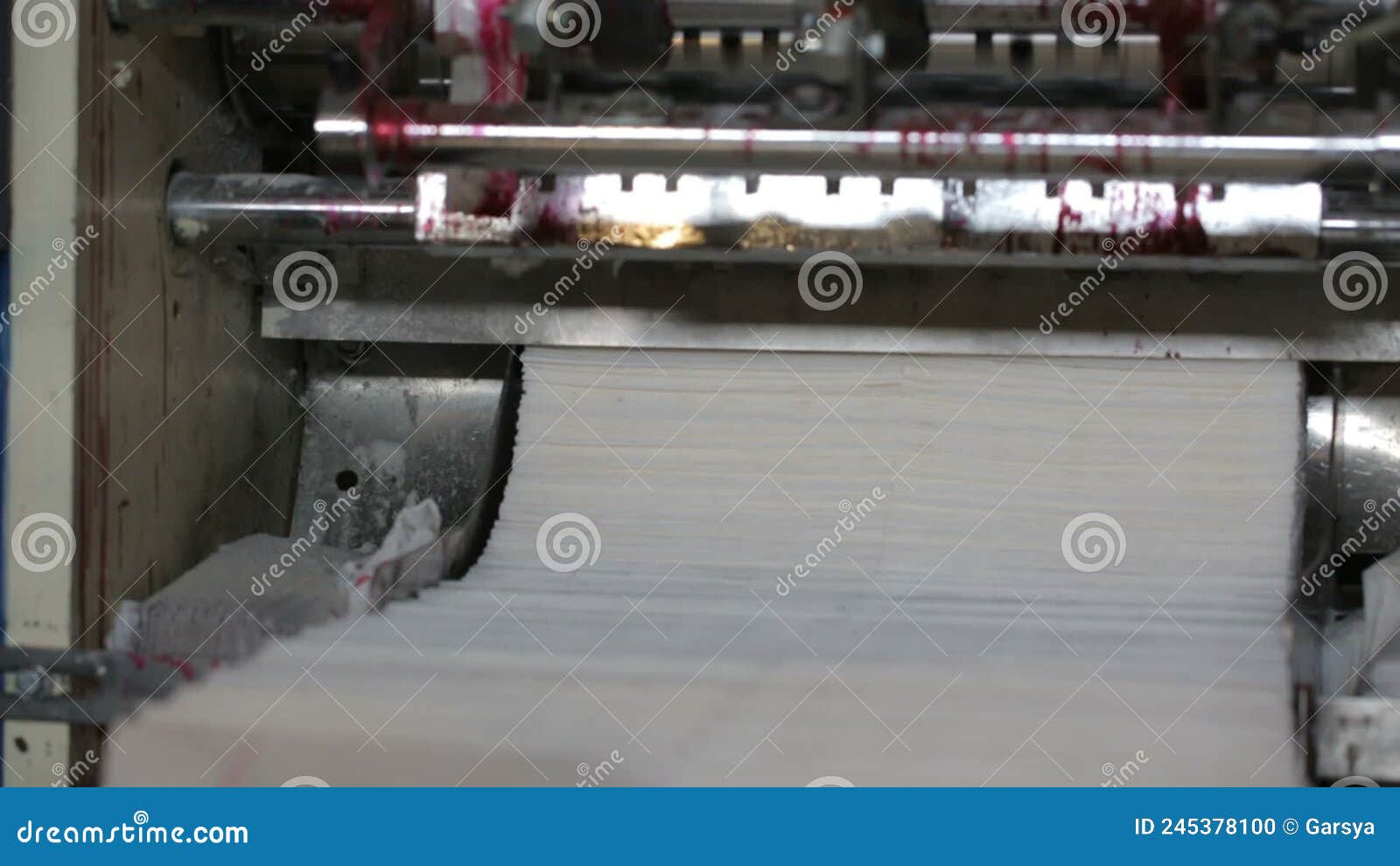 Paper Production at Paper Manufacturing Factory Stock Footage - Video ...