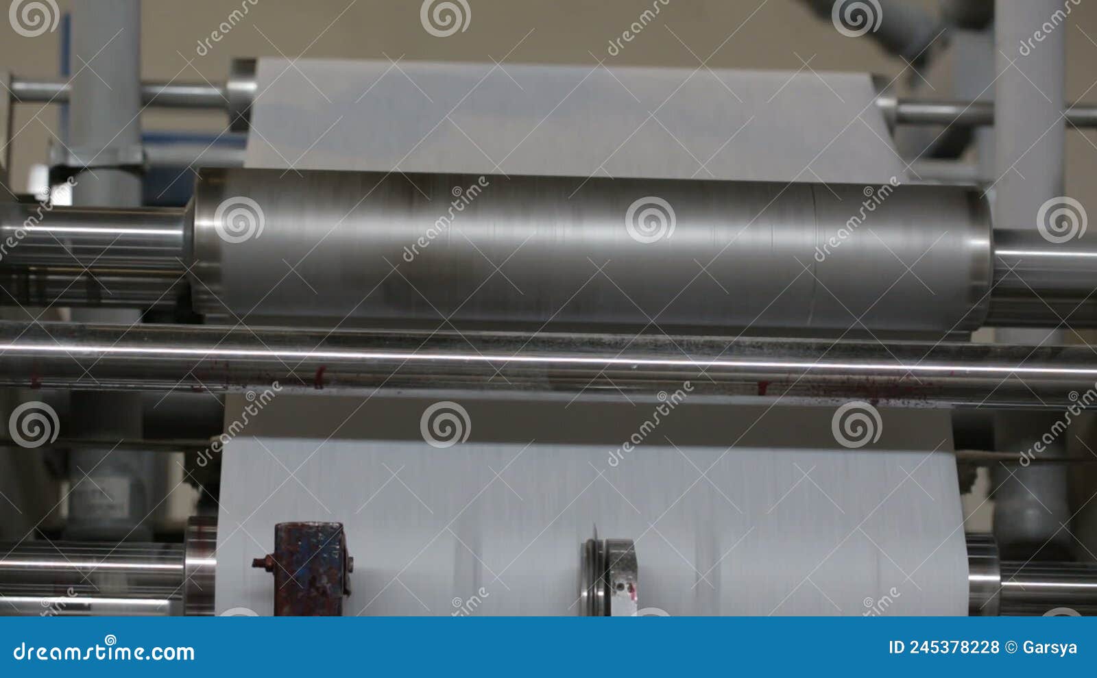 Paper Production at Paper Manufacturing Factory Stock Footage - Video ...