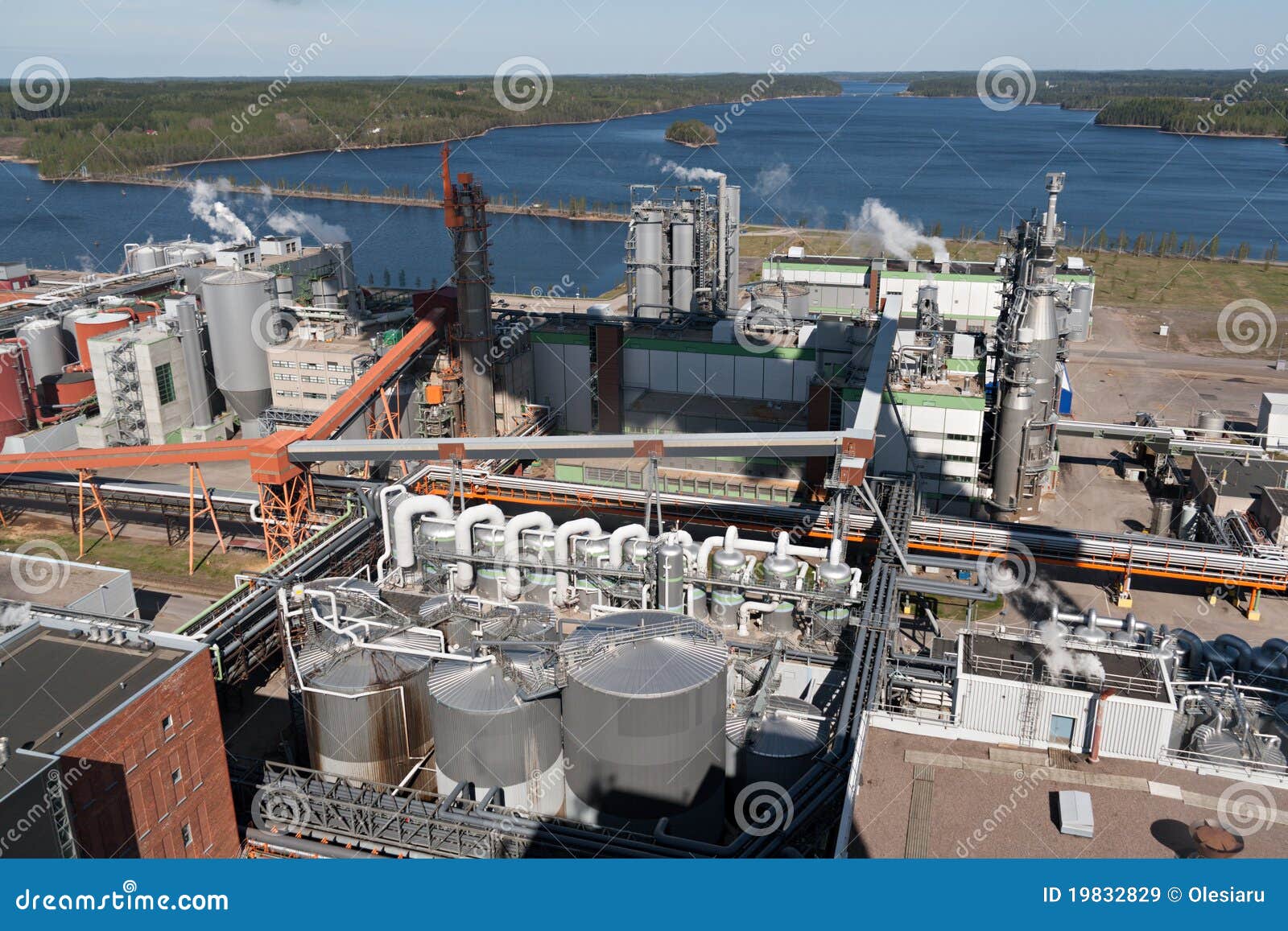 Paper Production Workshops on Big Paper Mill Stock Image - Image of ...