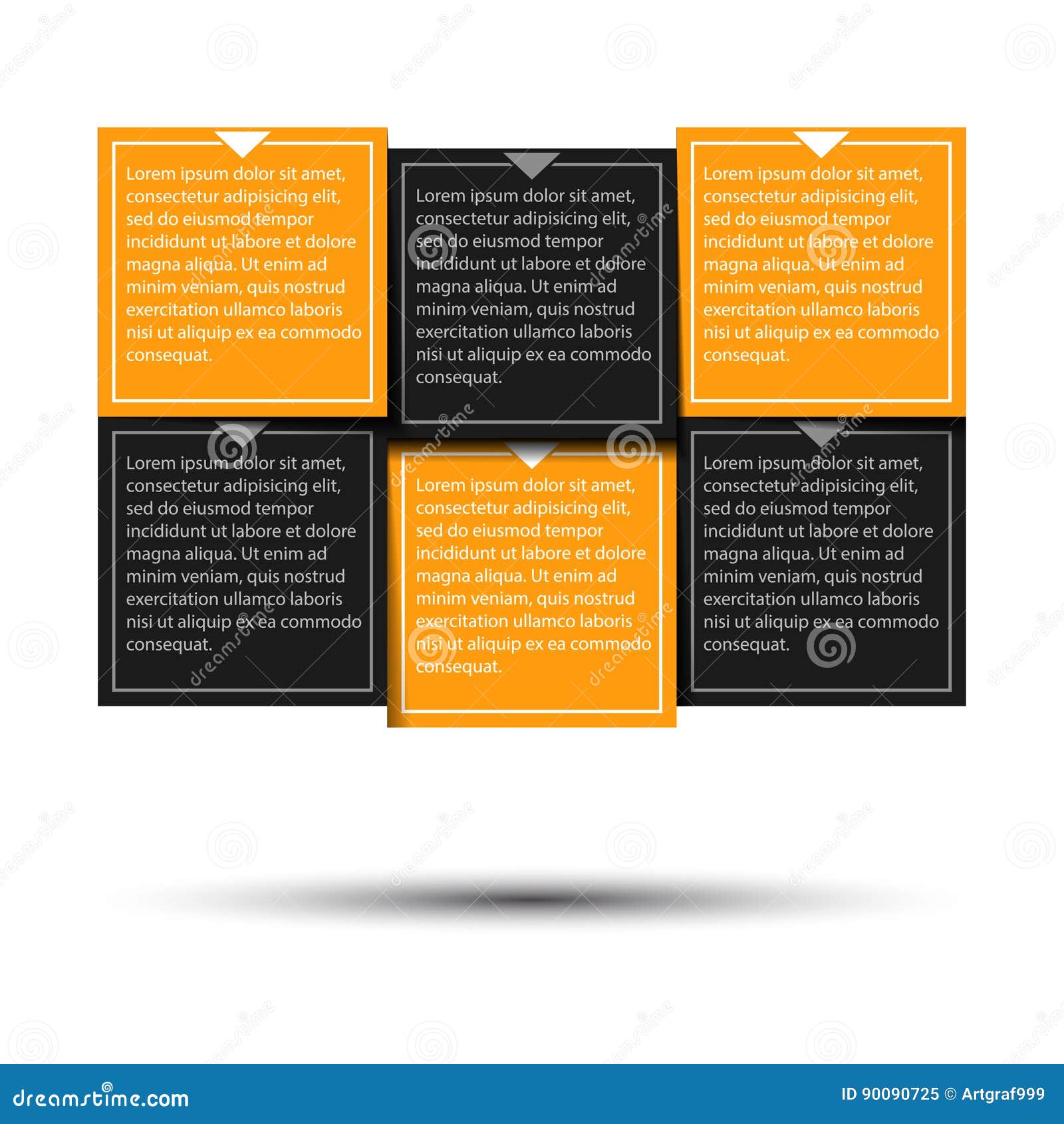 Paper Progress Steps For Tutorial Stock Illustration Illustration Of