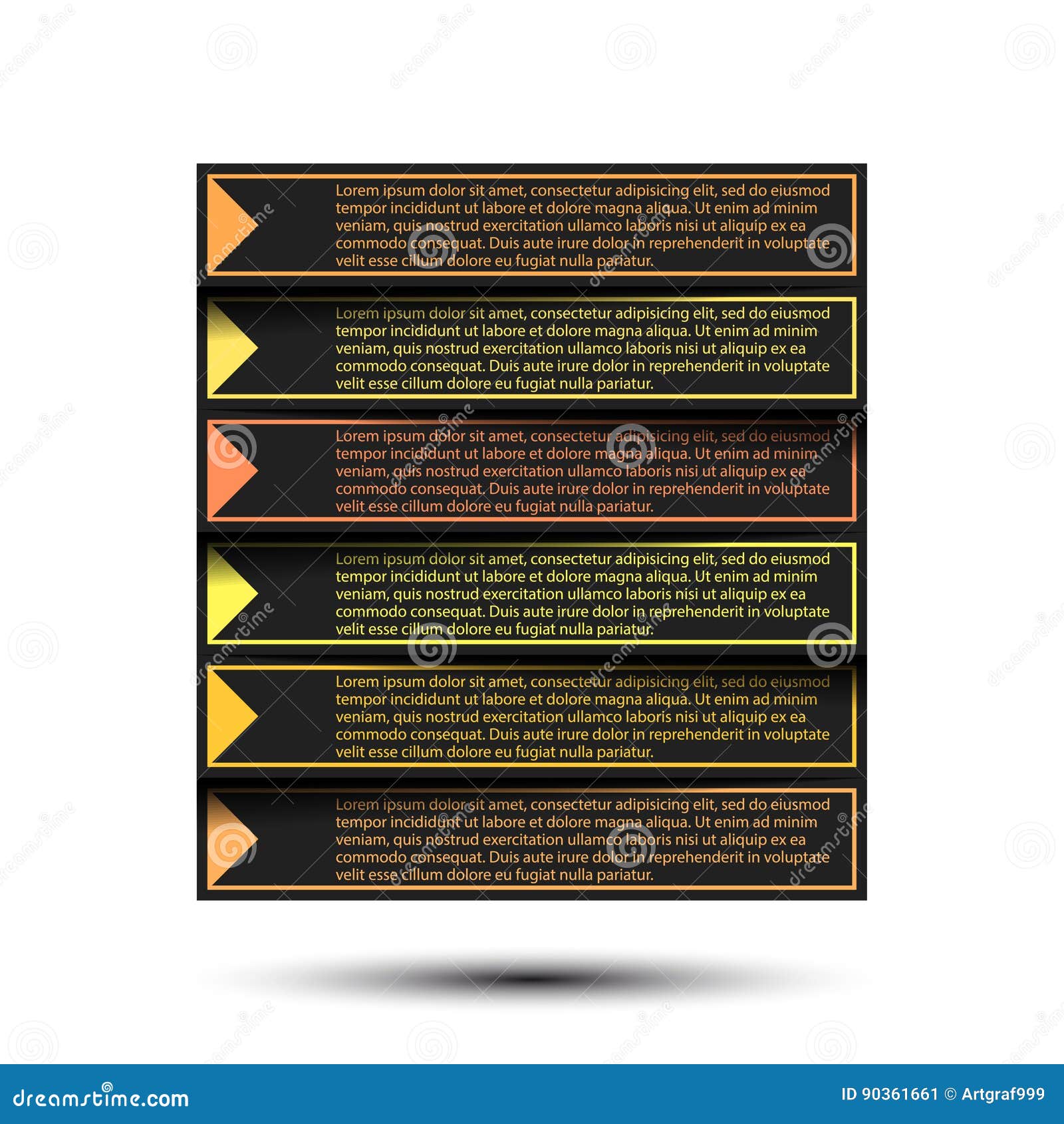 Paper Progress Steps For Tutorial Stock Vector Illustration Of Page