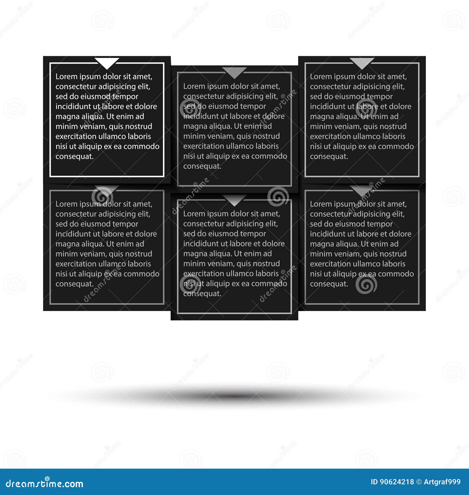 Paper Progress Steps For Tutorial Stock Illustration Illustration Of