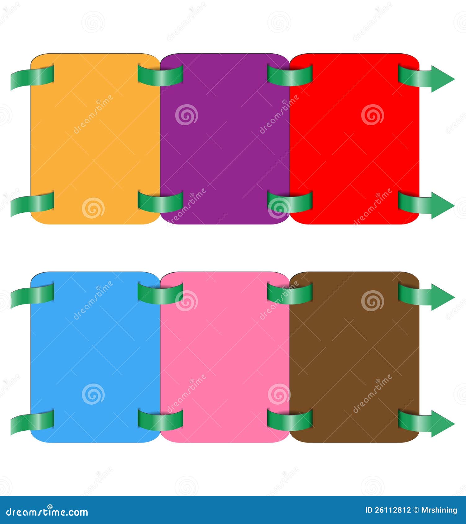Paper progress template stock vector. Illustration of step - 26112812