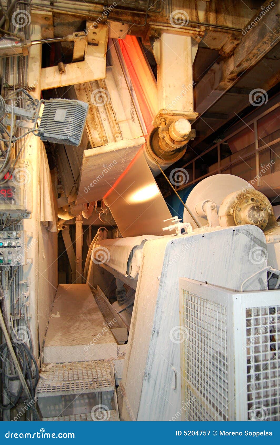Paper and pulp mill stock image. Image of dryer, kraft - 5204757