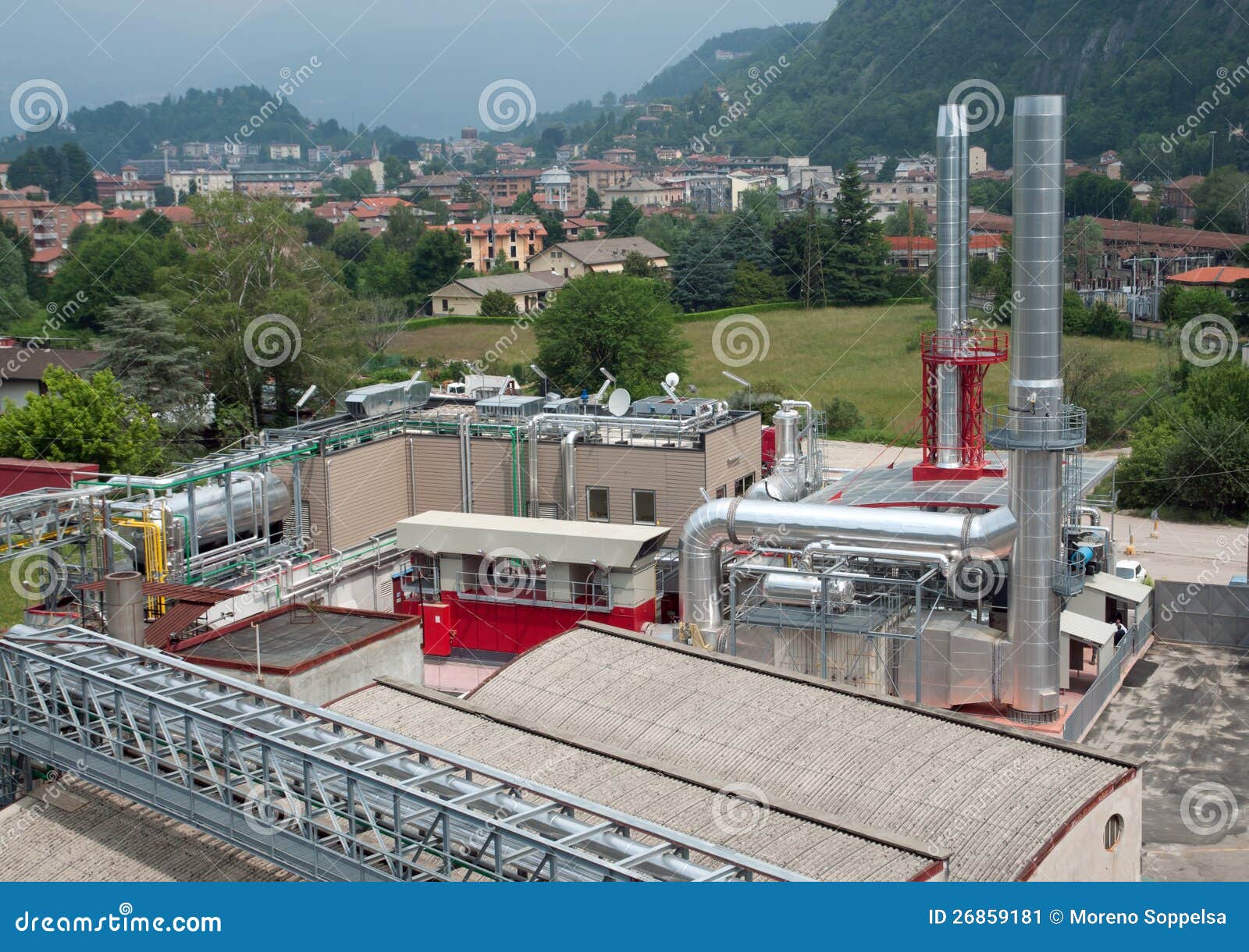 Paper and Pulp Mill - Cogeneration Plant Stock Image - Image of pulp ...
