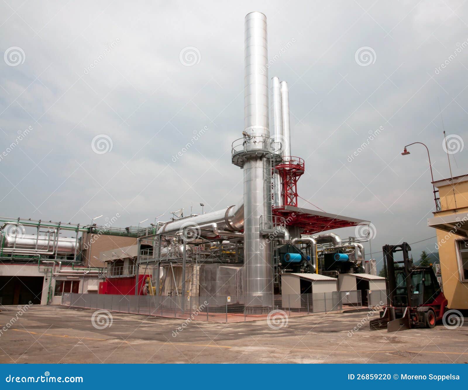 Paper and Pulp Mill - Cogeneration Plant Stock Photo - Image of ...