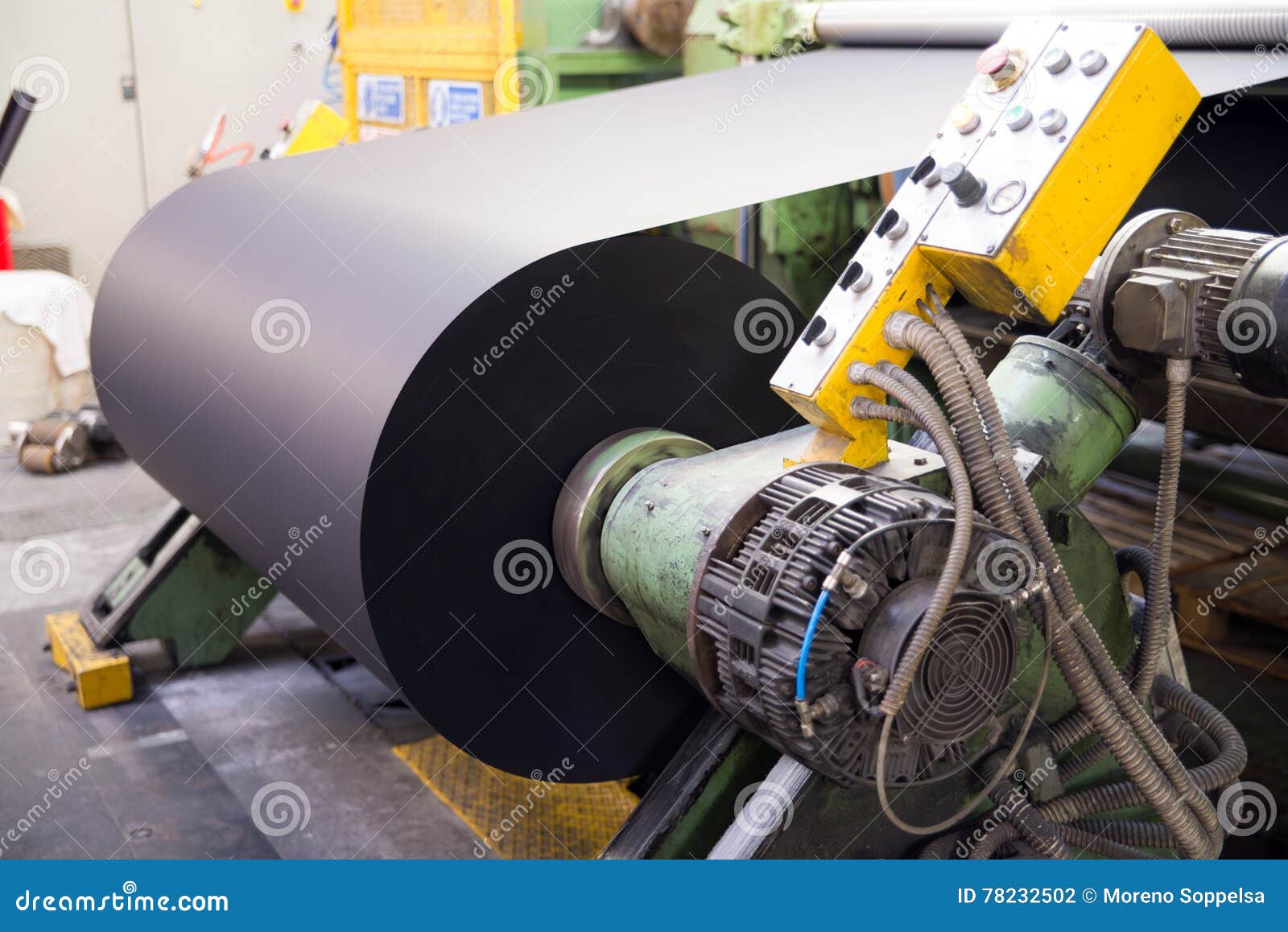 Paper and Pulp Mill - Factory (Finishing Line) Stock Photo - Image of ...