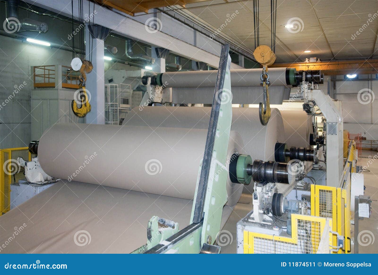 Paper and Pulp Mill - Fourdrinier Machine Stock Image - Image of fibres ...