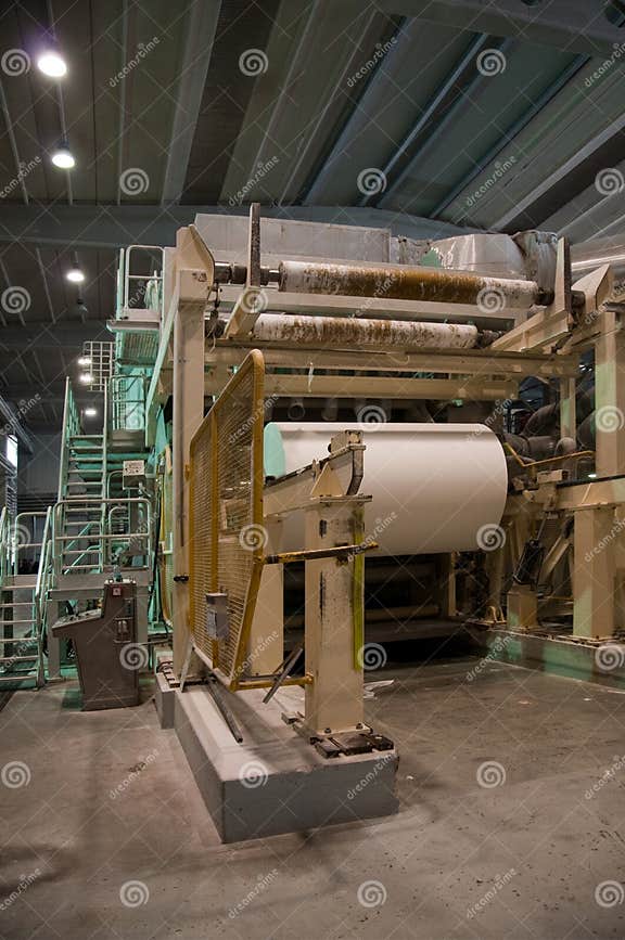 Paper and Pulp Mill - Fourdrinier Machine Stock Image - Image of fabric ...