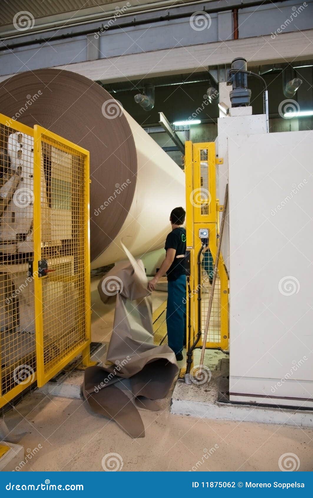 Paper and Pulp Mill - Fourdrinier Machine Stock Photo - Image of plant ...