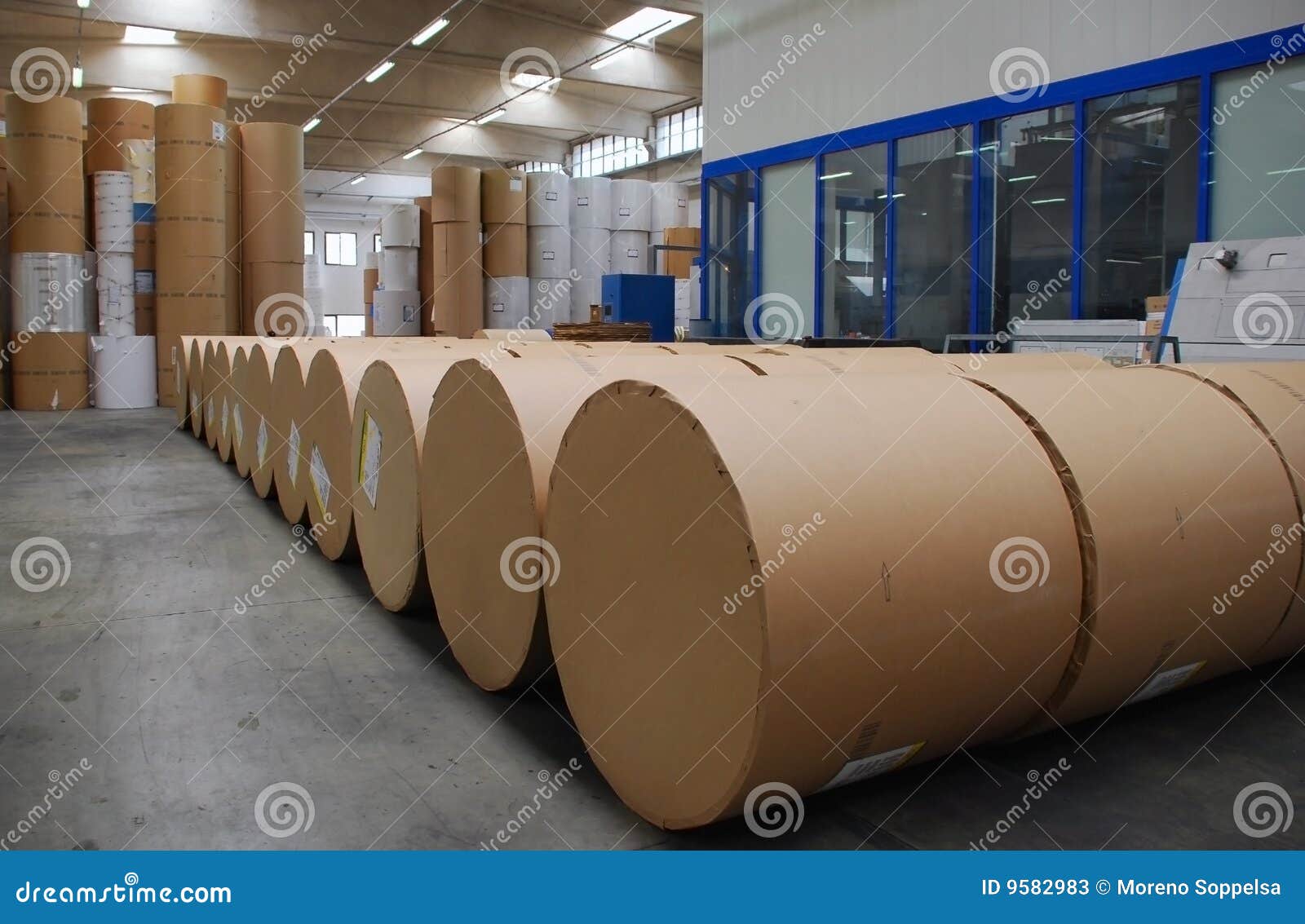 Paper and Pulp Mill - Paper Stock Stock Image - Image of plant ...