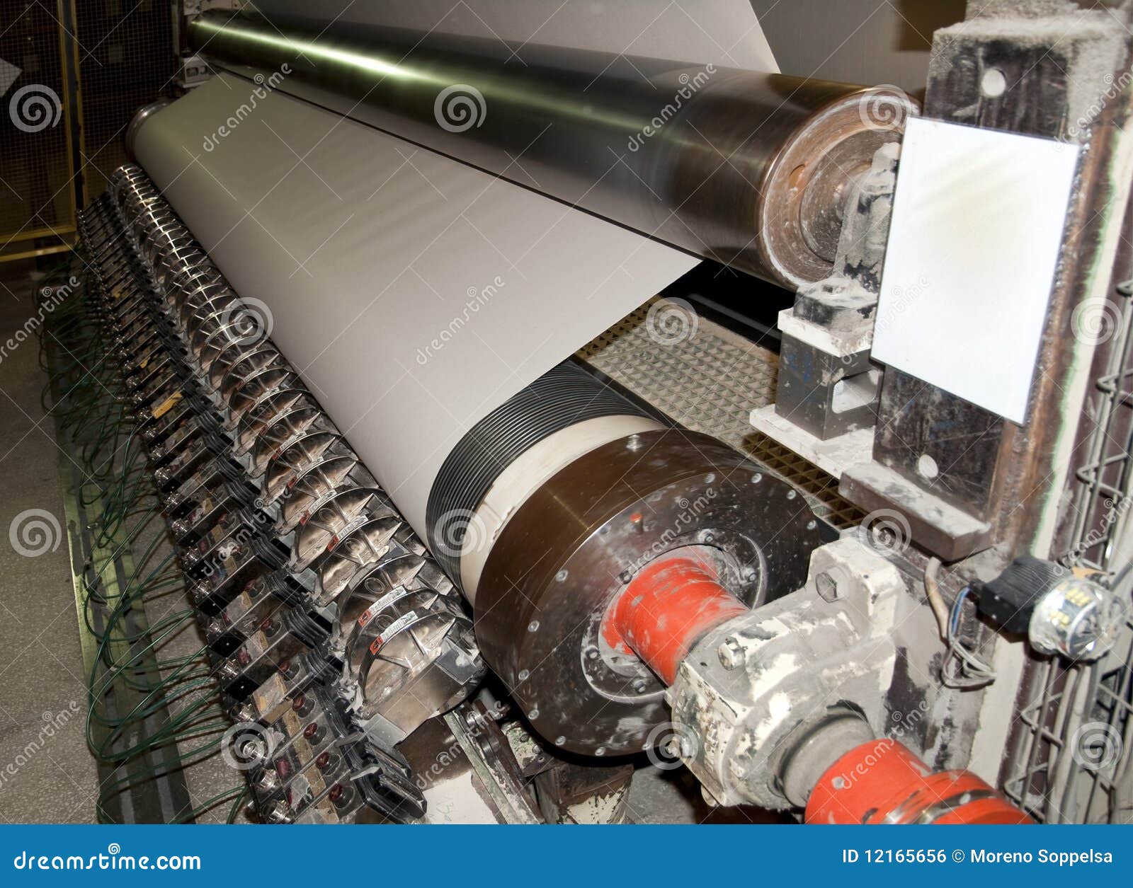 Paper and Pulp Mill Plant - Fourdrinier Machine Stock Photo - Image of ...